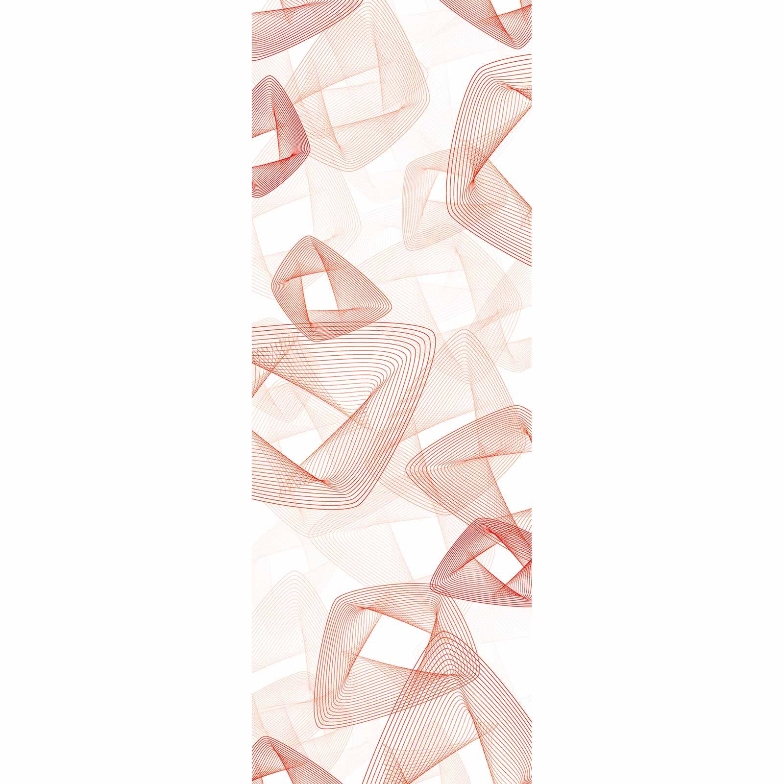 Papier peint panoramique moderne rouge & blanc Tapisserie panoramique ...