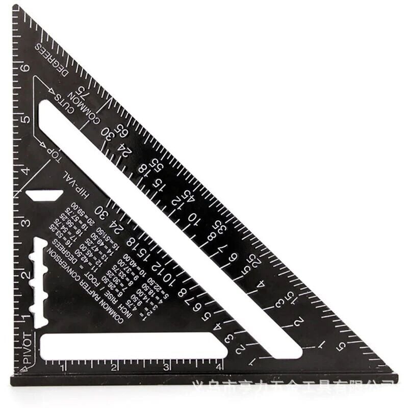 Equerre Menuisier MULTI FONCTIONS 180 mm Metal Aluminium Regle Équerre ...