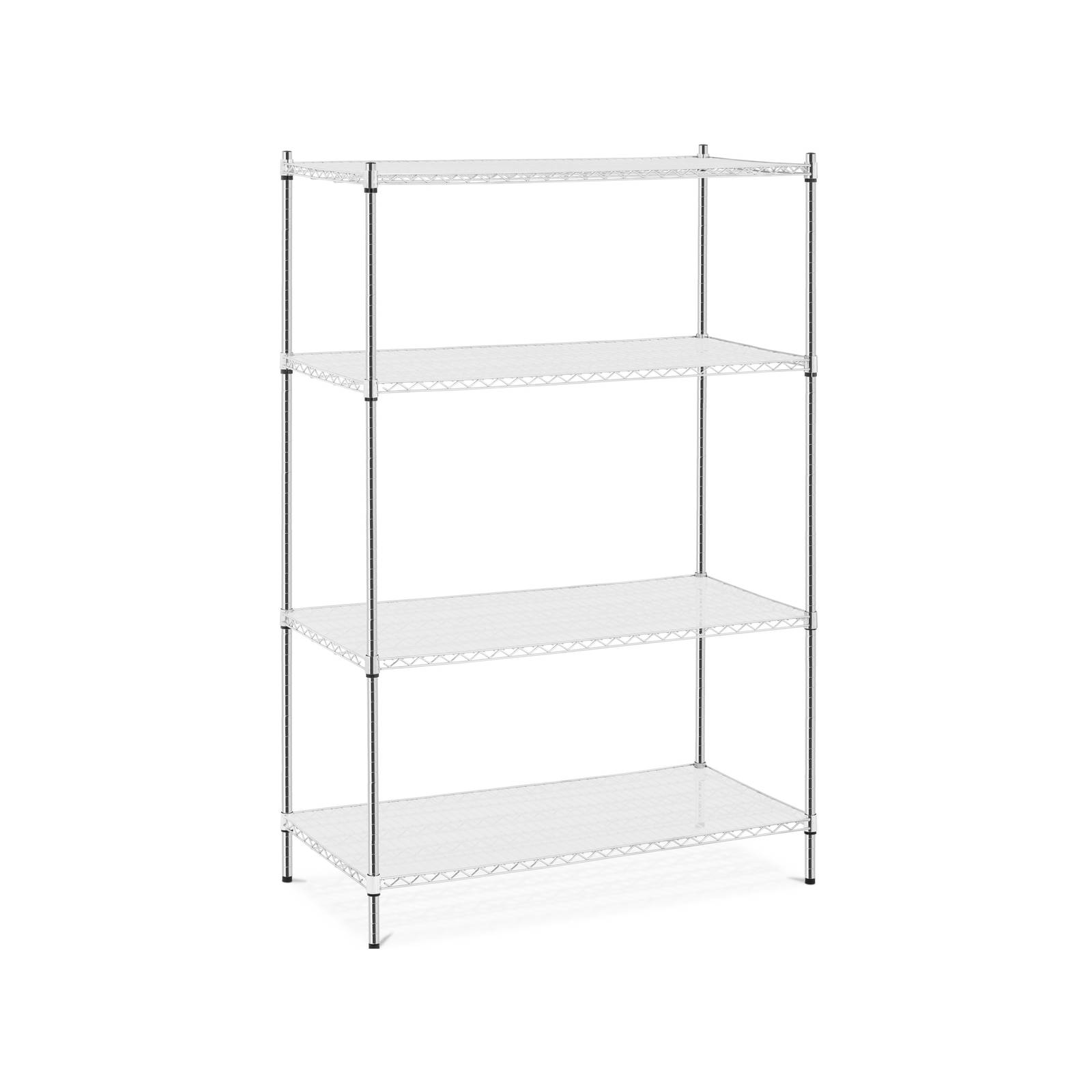 Scaffale Filo Metallico 1000kg Scaffalatura 4 Ripiani 120x60x180 cm A ...