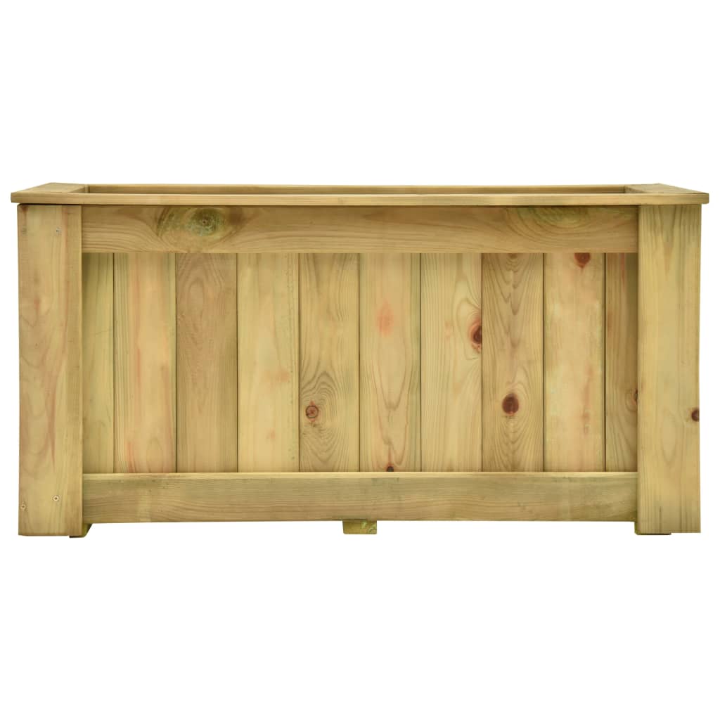Jardinière surélevée en bois de pin imprégné 100x50x50 cm - COMFORTXL ...