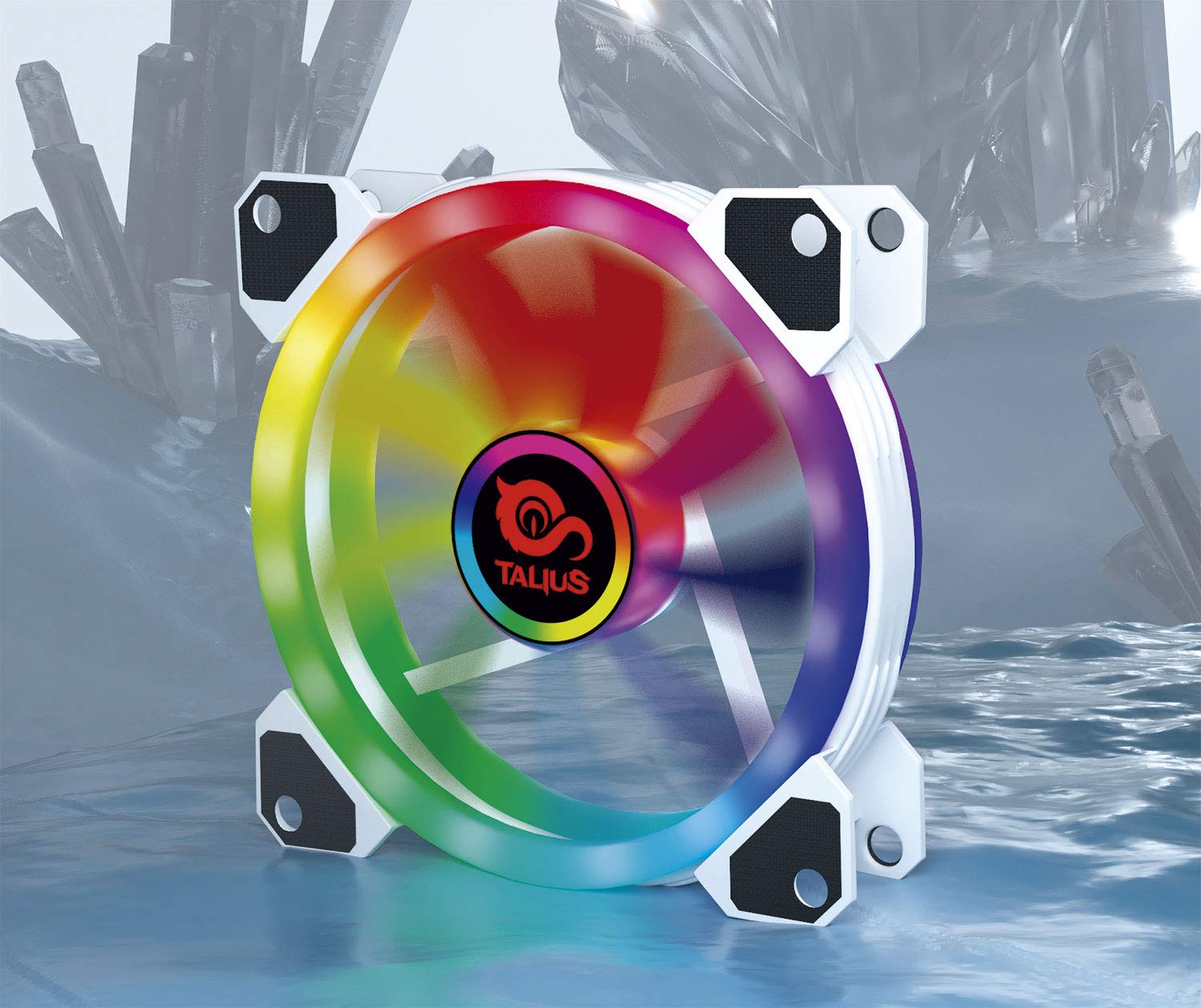 TALIUS - Ventilatore Iris Spectrum RGB, 12 cm, disponibile in due ...