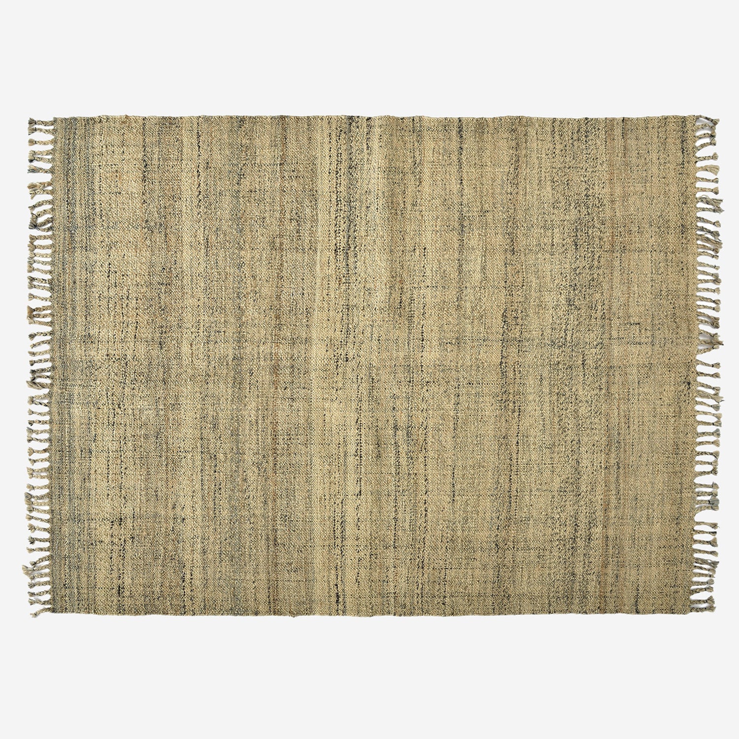 Tapis en jute tartan naturel 200x200 cm | Style artisanal et intemporel ...