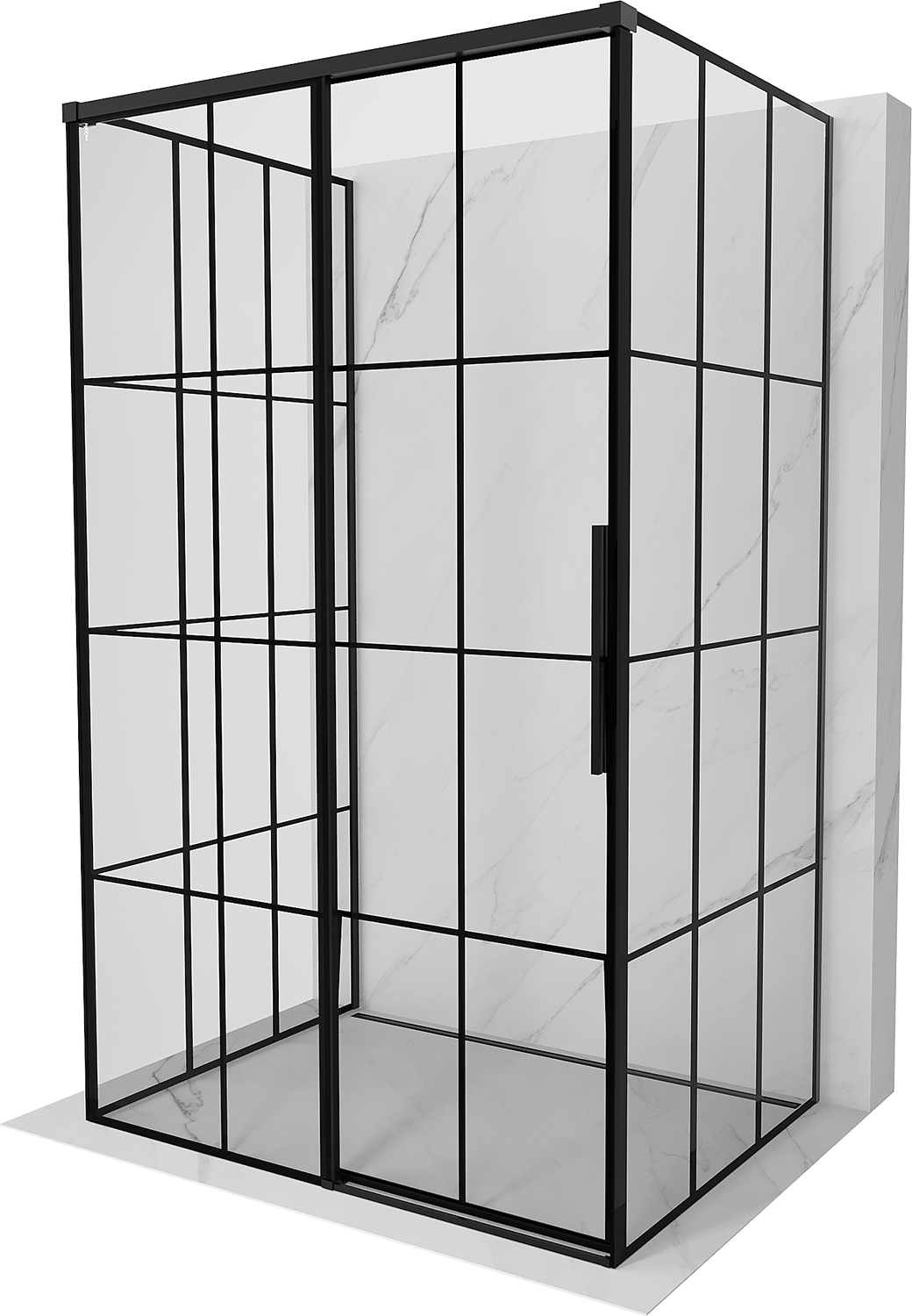 Mexen Rox-3S cabine de douche à 3 murs coulissante gauche 100 x 80 cm ...