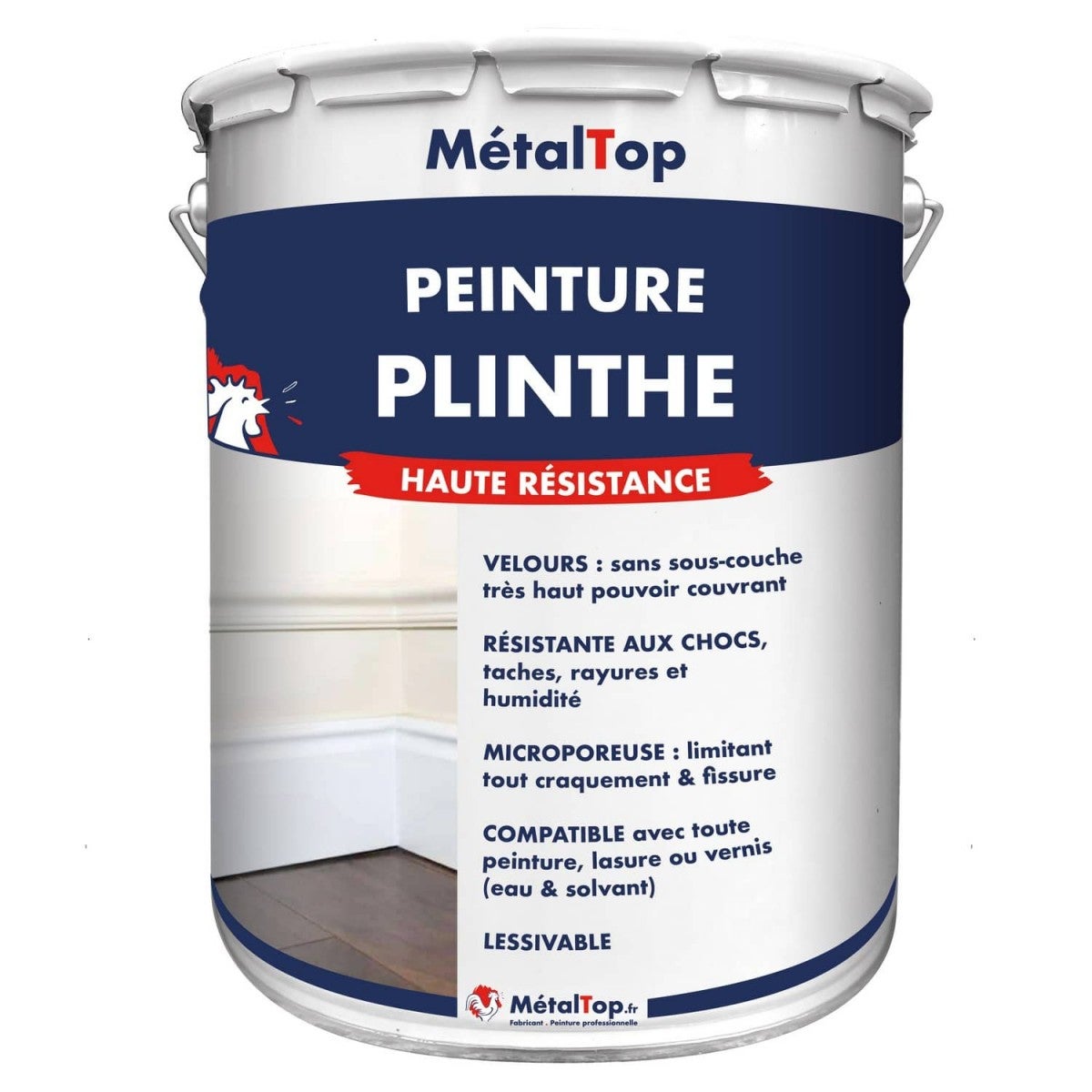 Peinture Plinthe - Jaune mais - RAL 1006 - 1 L - Métaltop | Bricoman