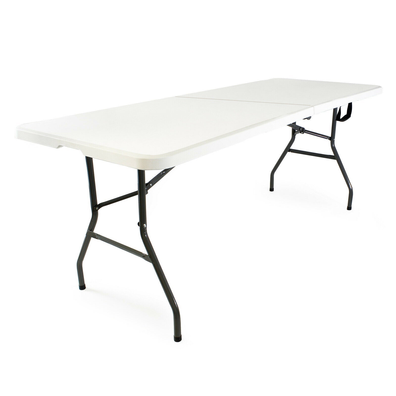 Table de camping pliante portable pliable légère extérieur bbq 180 cm blanc 16_0000540 | Leroy ...