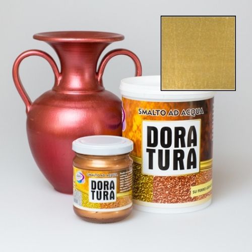 Pintura Efecto Dorado, Esmalte a Base de Agua Color Oro Rico Pálido Kg ...
