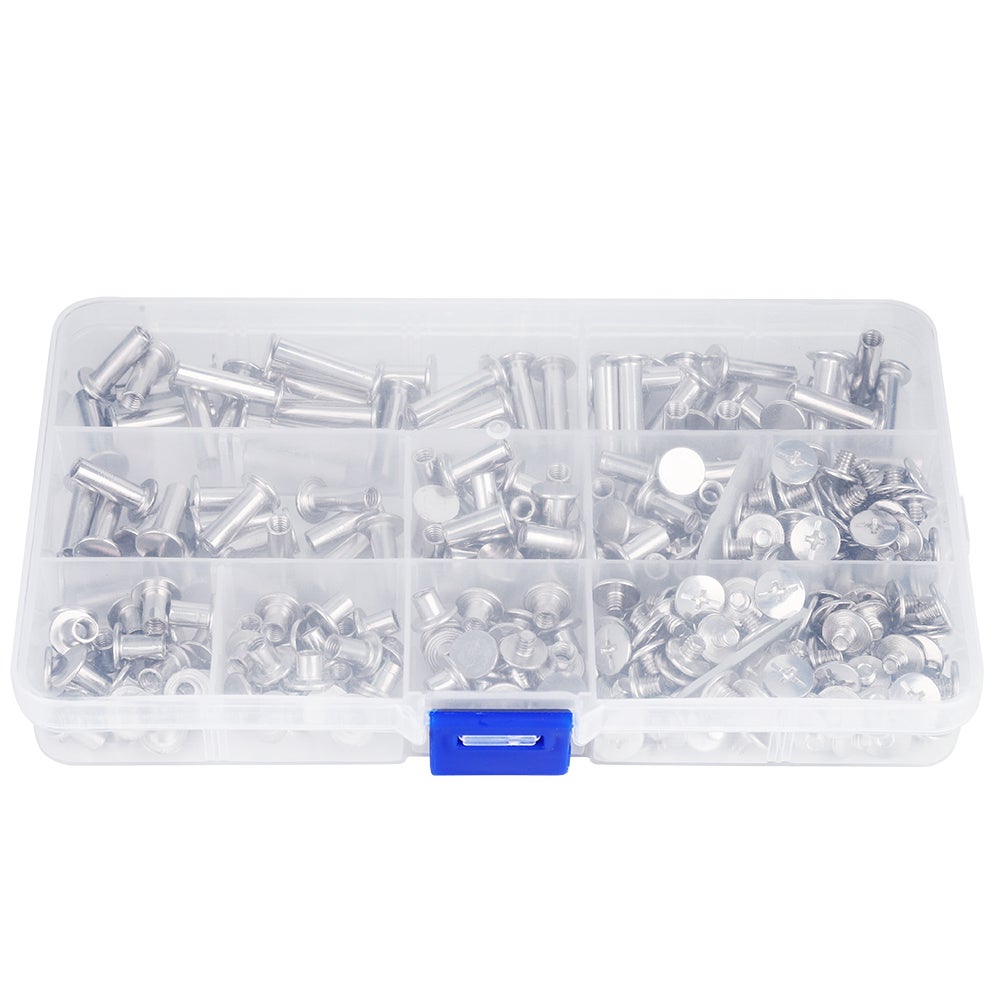 Ensemble de 320 vis, écrous, rivets à tête plate, matériel fileté en ...
