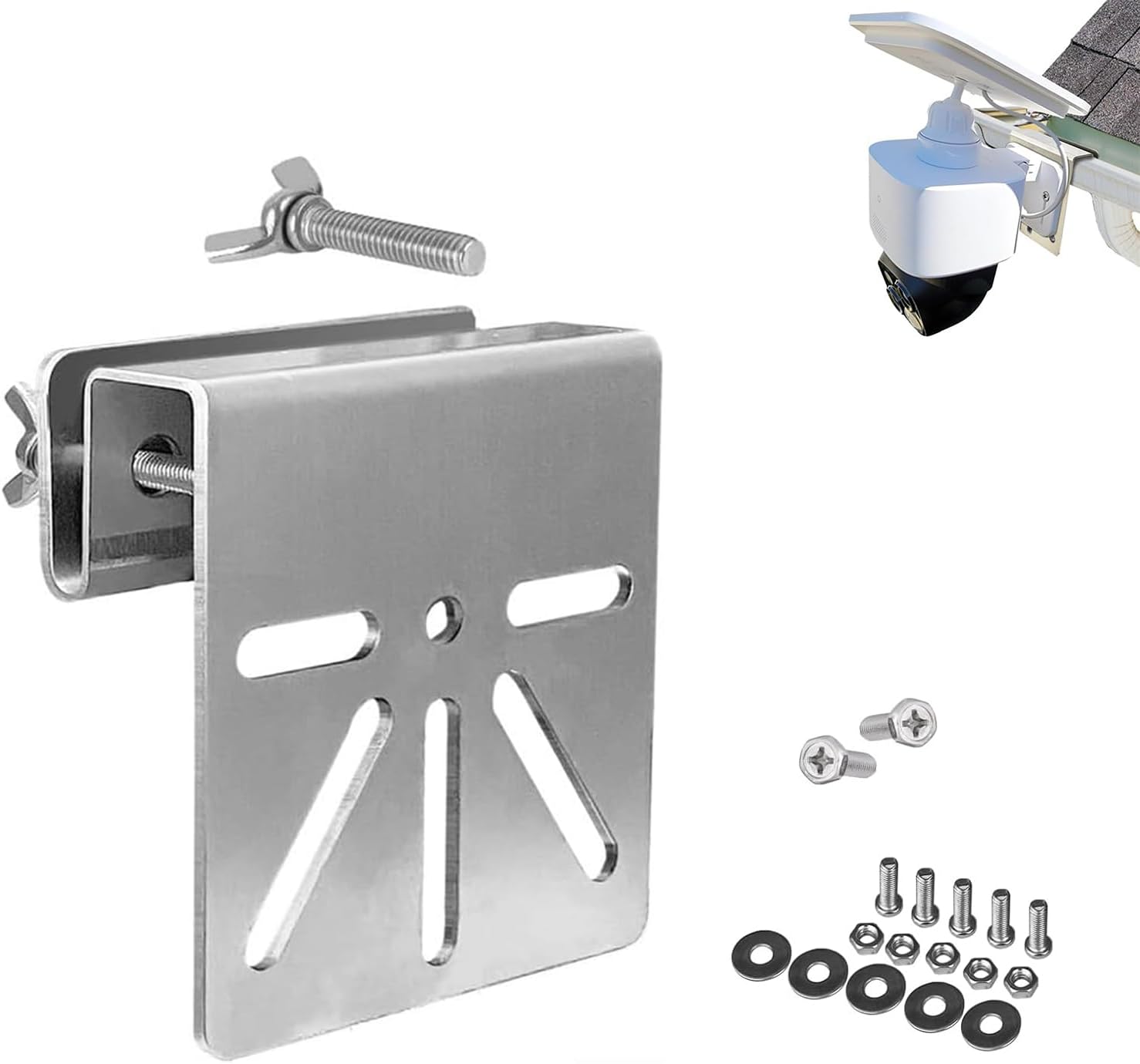 Support de gouttière en Acier Inoxydable pour caméra de sécurité eufy ...