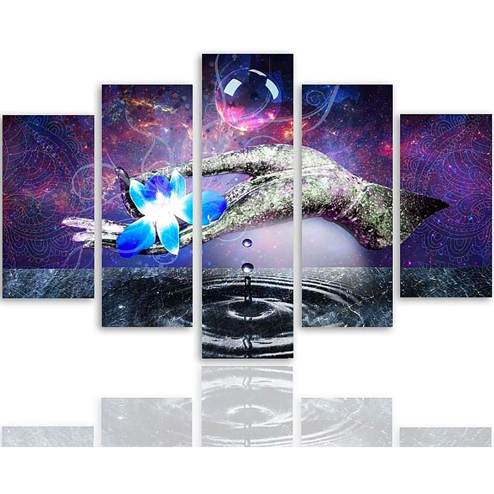 Tableau fleur sur la main | Leroy Merlin