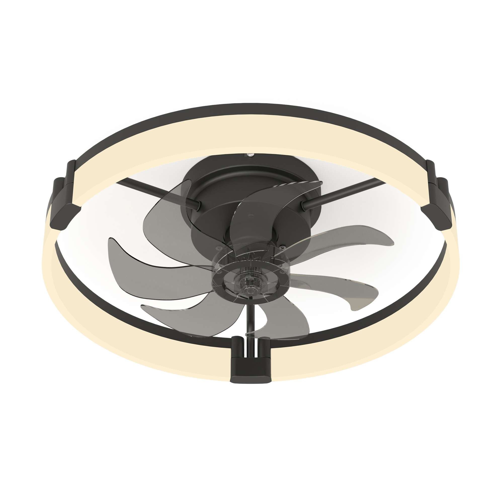 Ventilateur de plafond LED 50cm avec télécommande & APP, 6 vitesses ...