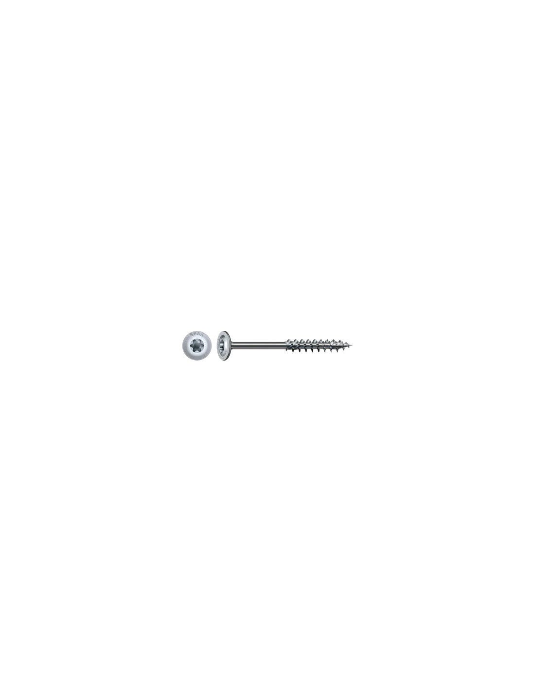 Spax Vis bois Tête disque TORX T50 10X260 Filetée sur 80 4CUT WIROX-1 ...