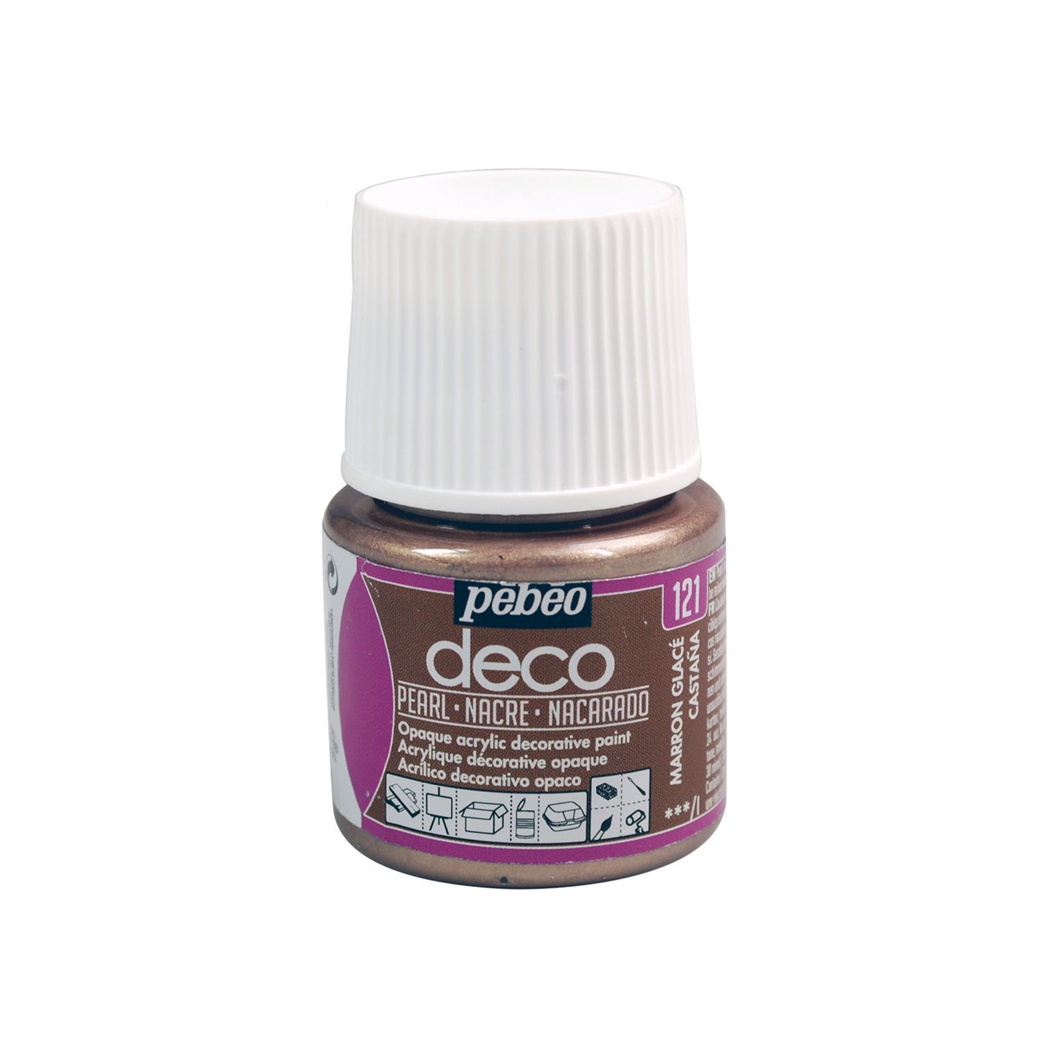 Vernice acrílica opaca perlada Marrón 45 ml | Leroy Merlin