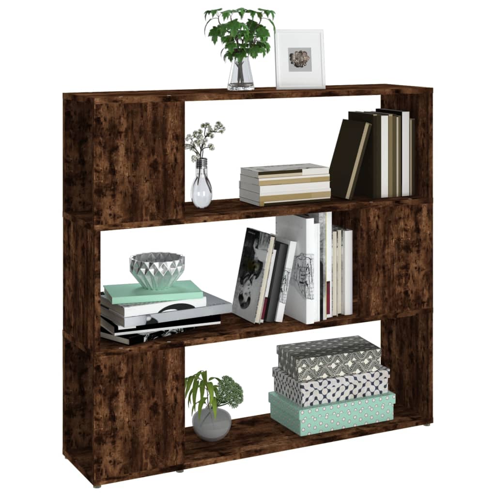 Bibliothèque séparateur en bois Driko 100cm - Simple et moderne-Marron ...