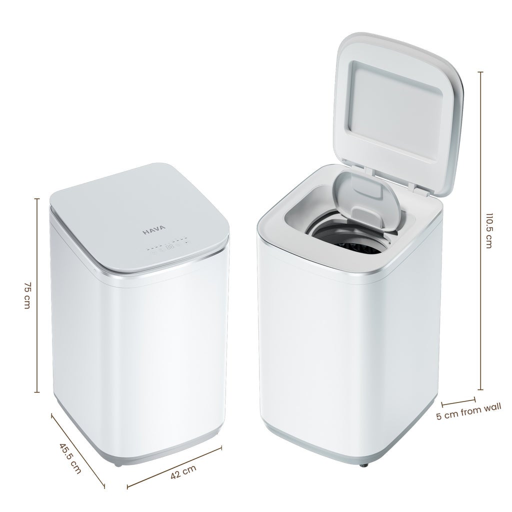 Lave-linge portable HAVA T02 pour camping-car et caravane | Leroy Merlin