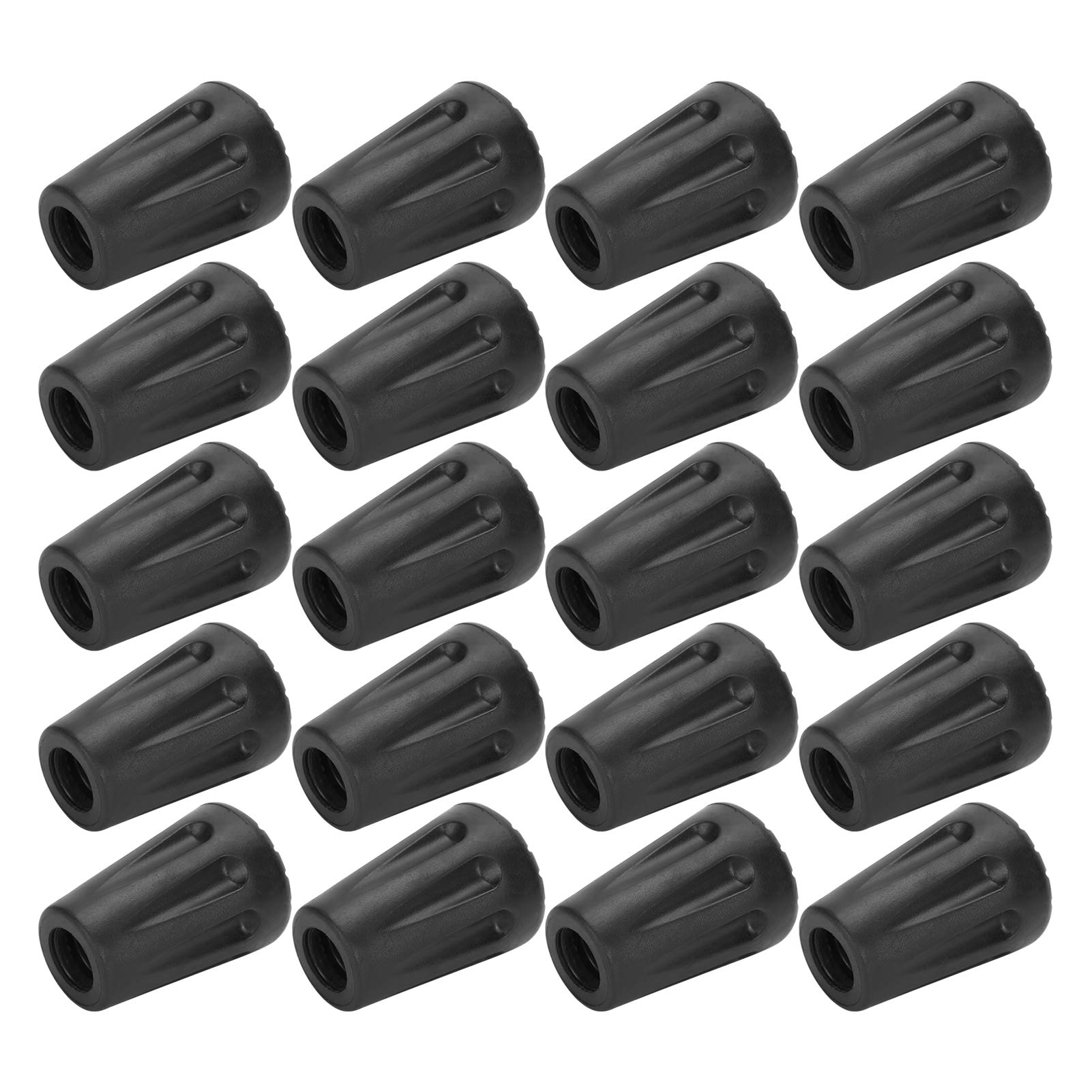 Lot de 20 embouts de canne en plastique robuste avec protections d ...