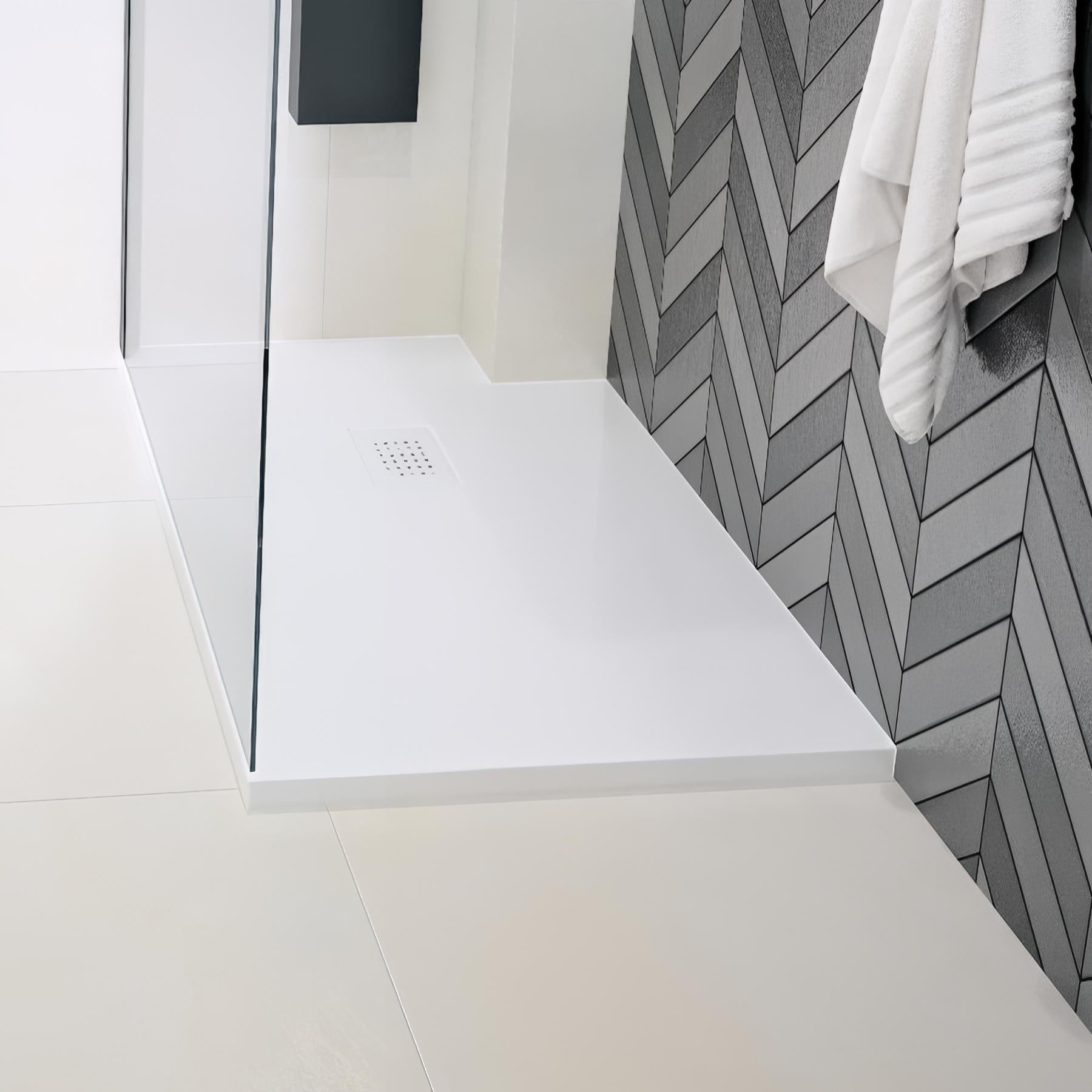 Receveur de douche composite extra-plat découpable KINEDO KINESURF ...