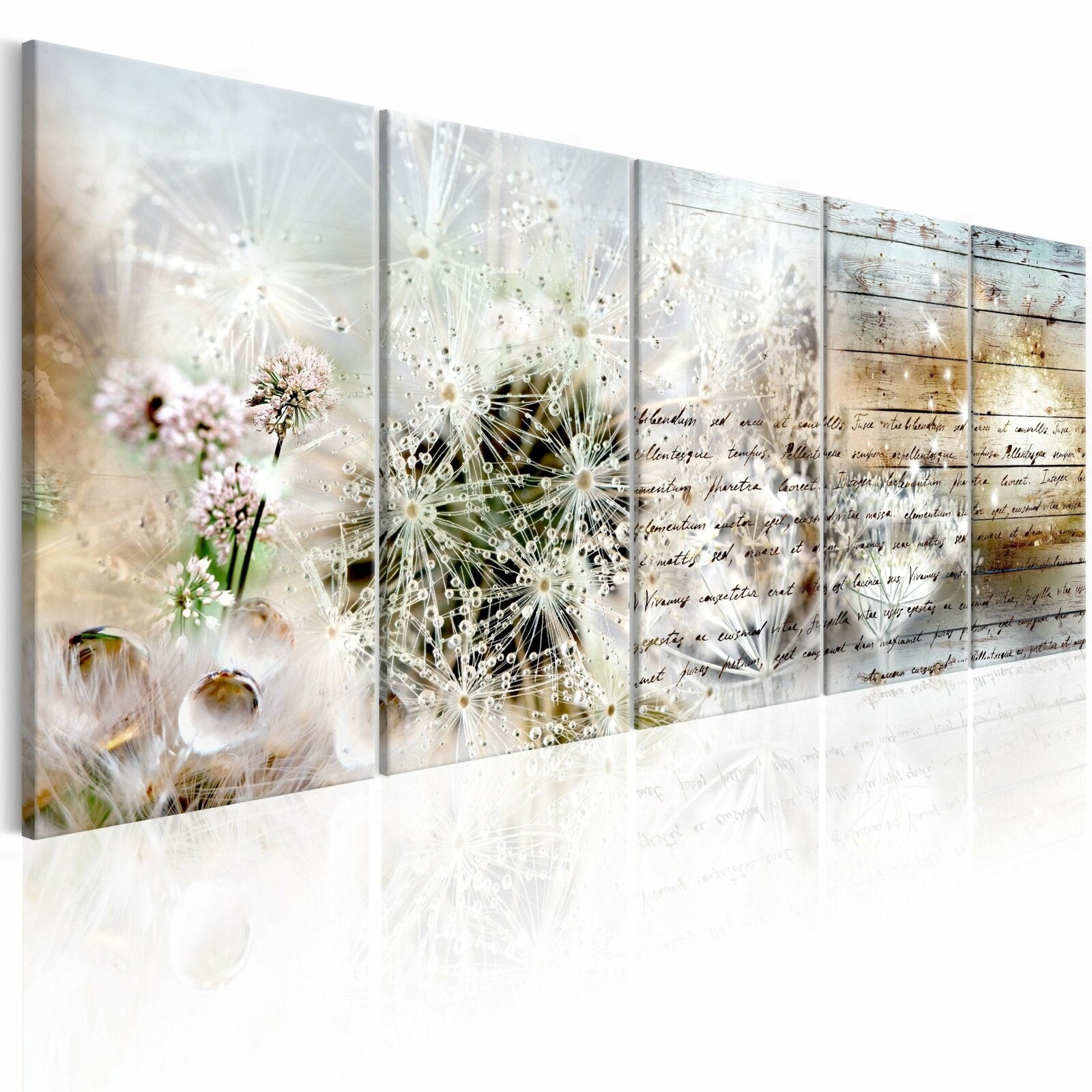 Tableau pissenlits abstraits I - 200 x 80 cm | Leroy Merlin
