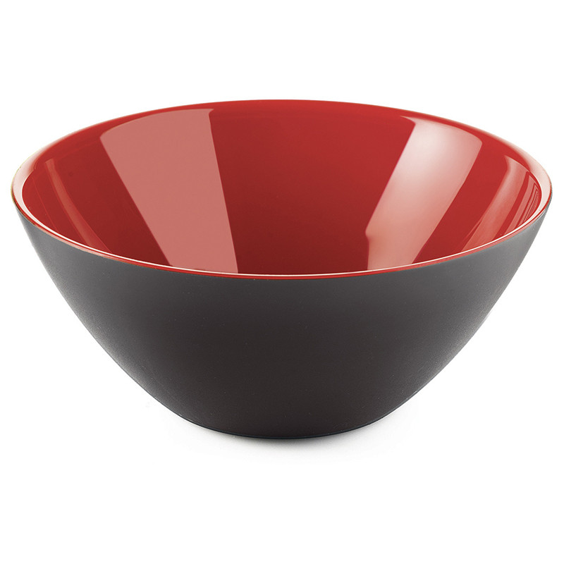 Guzzini Contenitore My Fusion, Nero/Rosso, Ø25 x h10.5 cm | Leroy Merlin