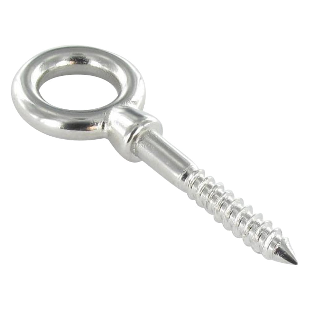 Piton à Oeil Filetage Bois Inox A4 5X50 - 5 pièces | Leroy Merlin