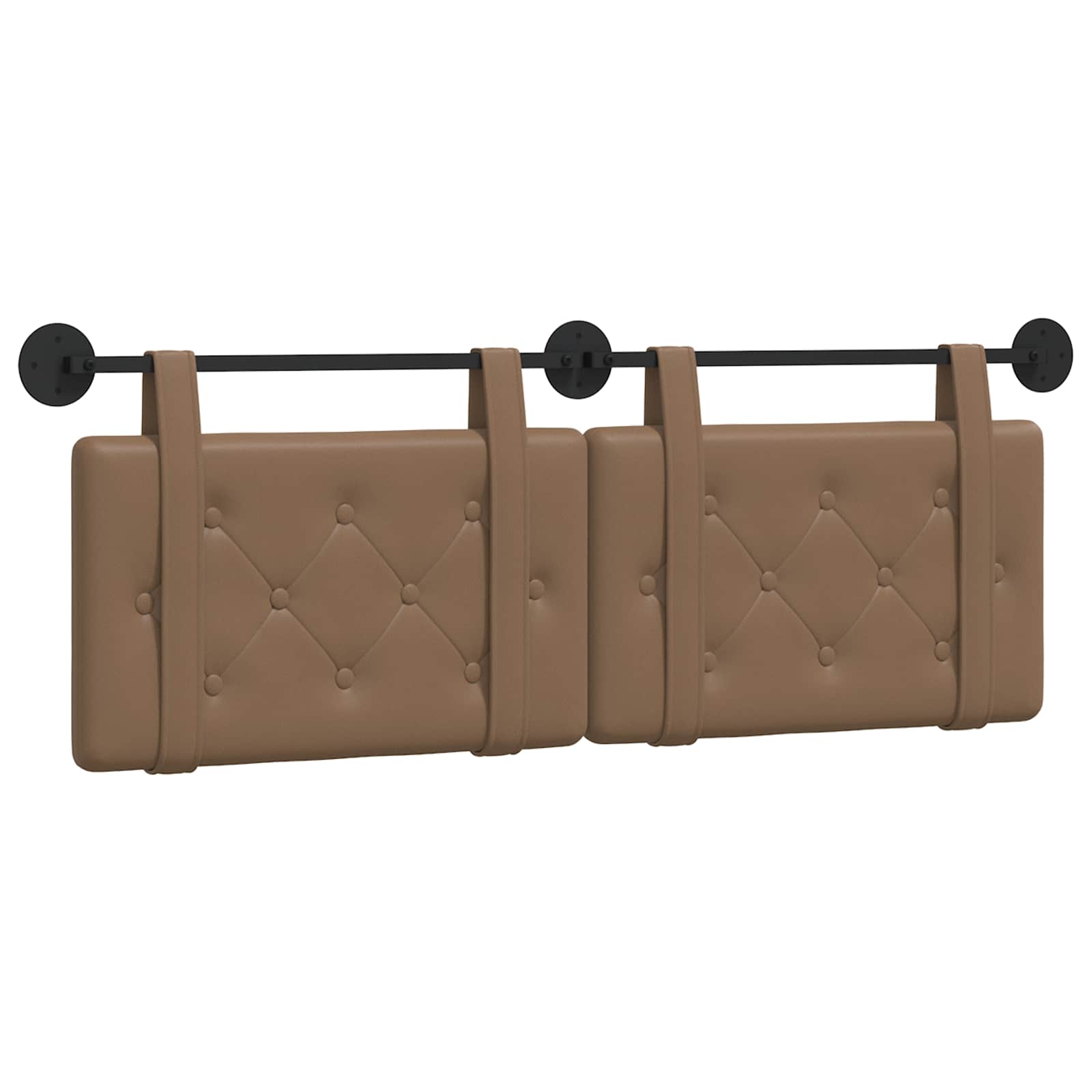 Tête de lit suspendue Cappuccino Simili cuir | Leroy Merlin