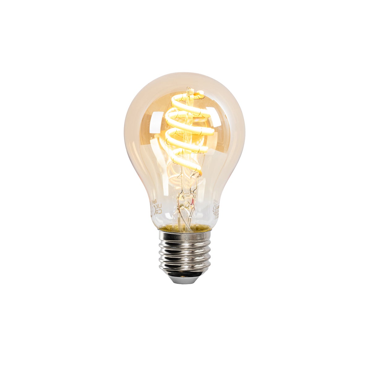 Ampoule LED intelligente E27 A60 dorée 4W 270 lm 1800-3000K | Leroy Merlin