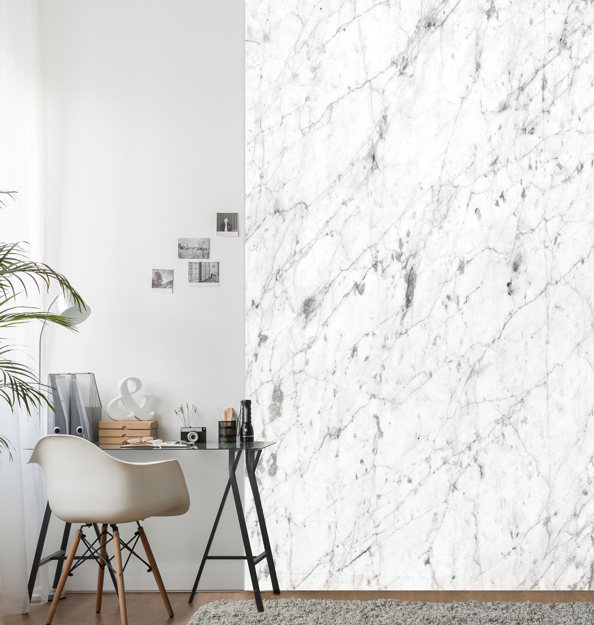 Papier peint panoramique intissé, représentation d'un mur de pierre ...