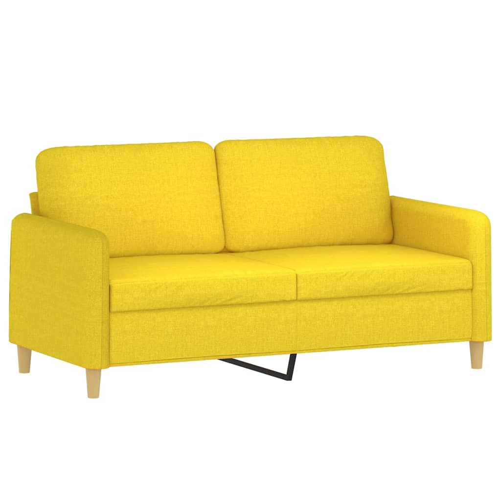 Sofá de 2 plazas | Sofá de salón | Sofá de descanso de tela amarillo ...