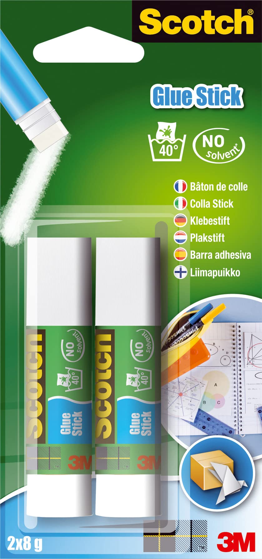 Scotch Colla Stick Permanente, senza Solventi, 2pz x 8gr | Leroy Merlin