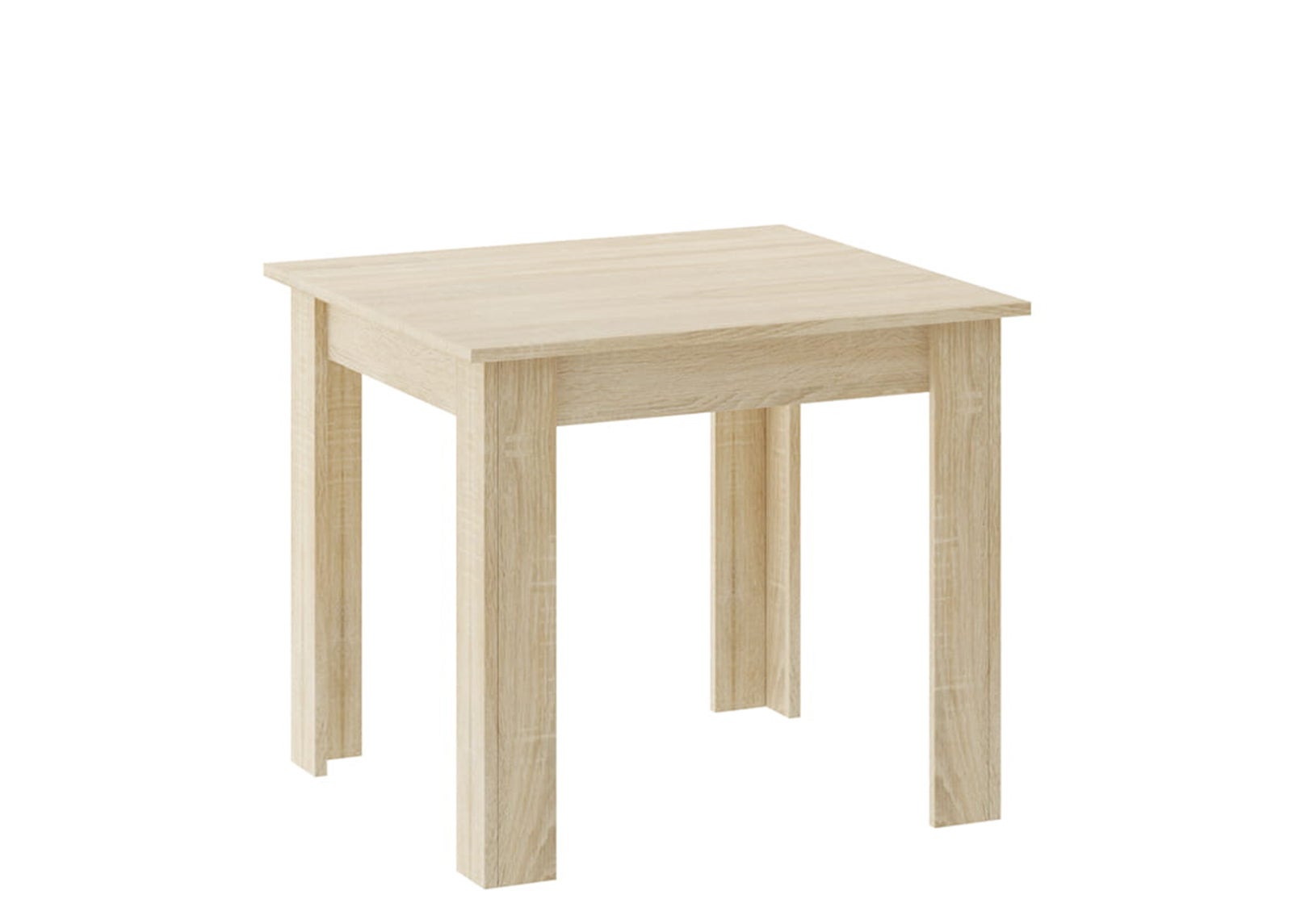 Table à manger carrée moderne 80x80 cm, chêne sonoma | Leroy Merlin