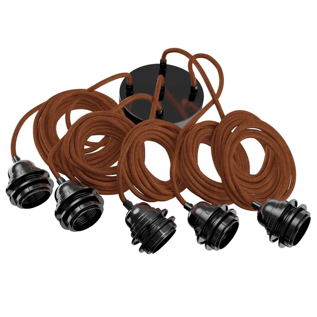 Suspension Corde HOOPZI HANG 5 - Lin - Brique | Leroy Merlin