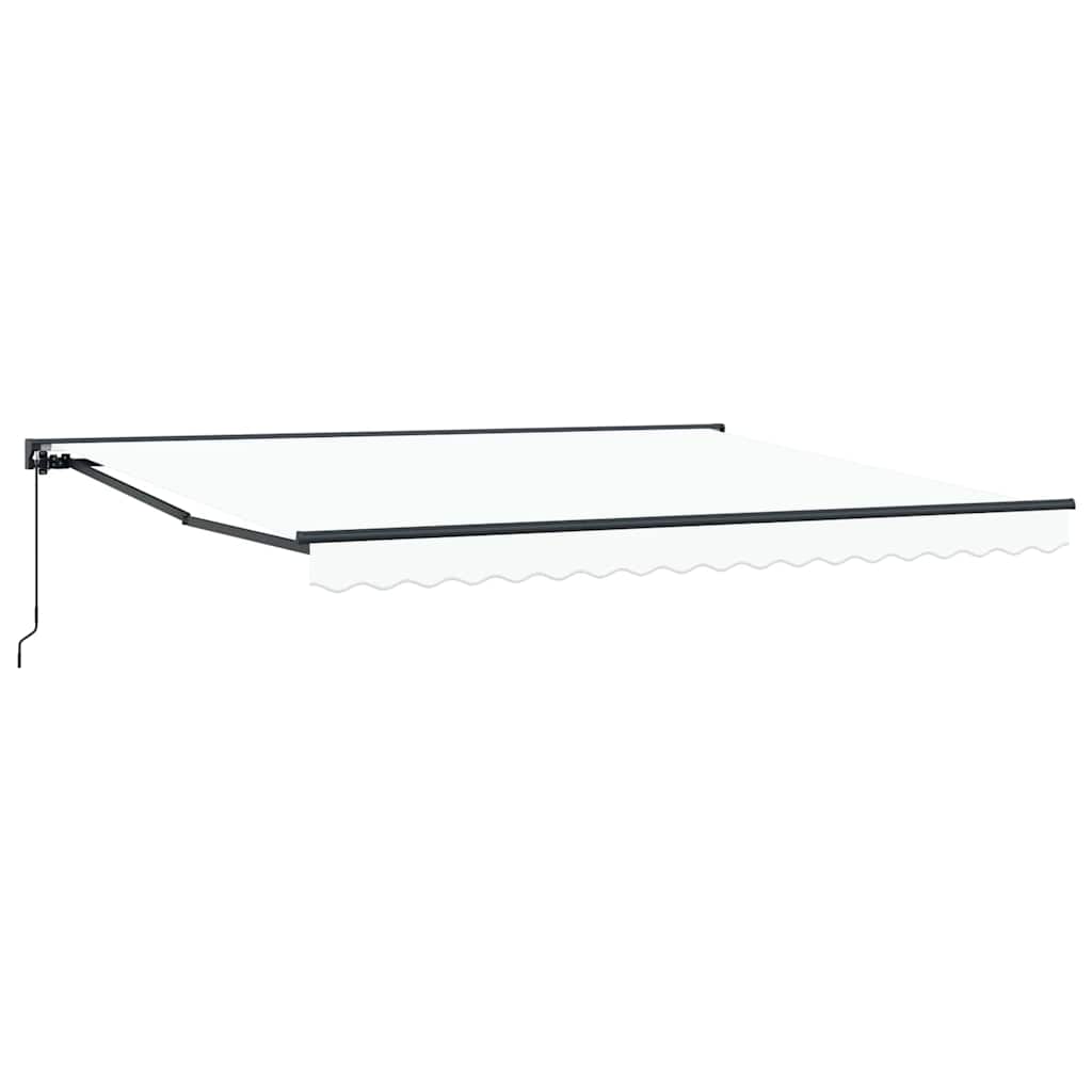 Store banne | Auvent Rétractable Blanc 400x300 cm | Leroy Merlin