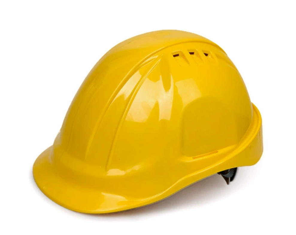 Casco de seguridad de color amarillo, fabricado en ABS grueso, talla ...