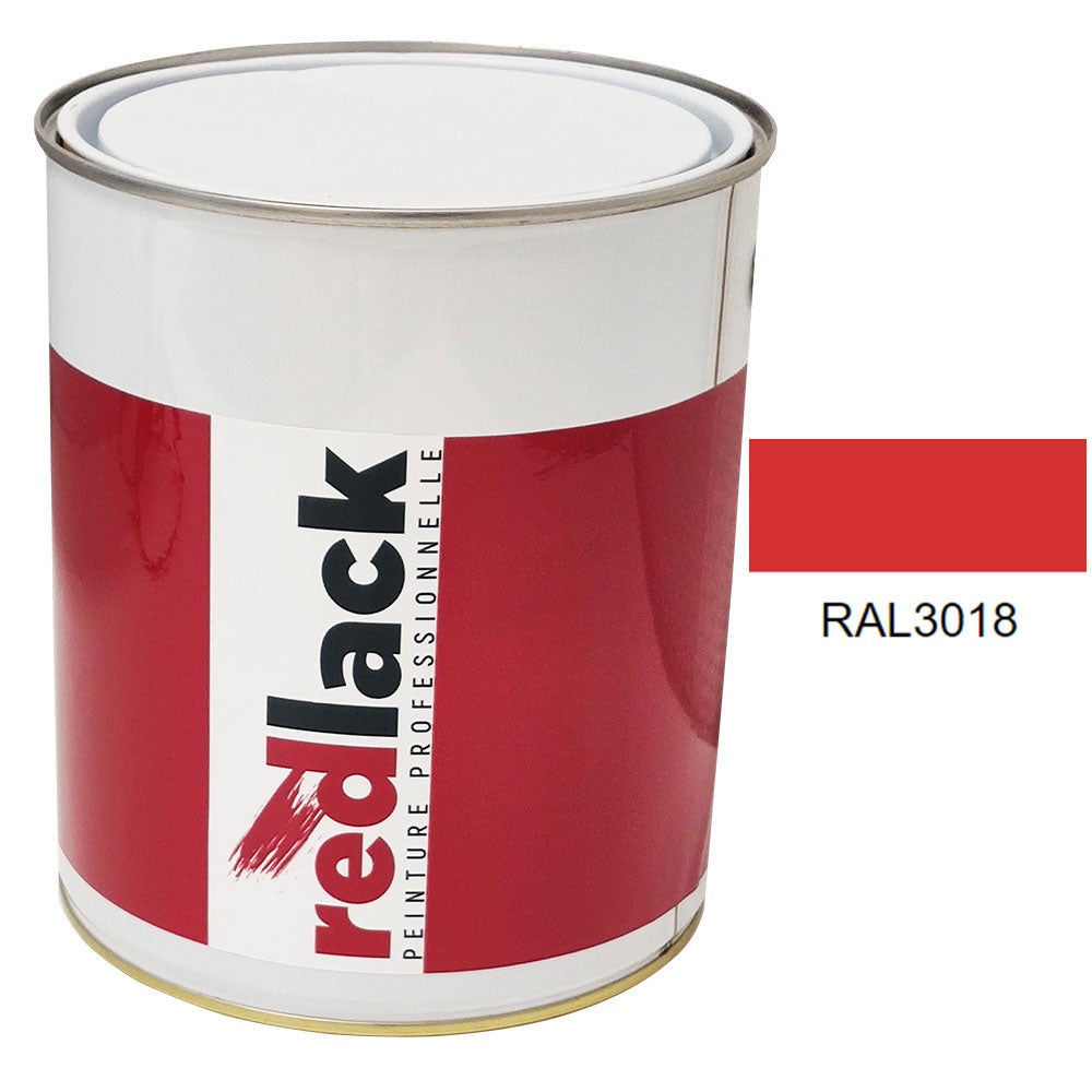 Redlack Peinture RAL 3018 Brillant multisupport 3L | Leroy Merlin