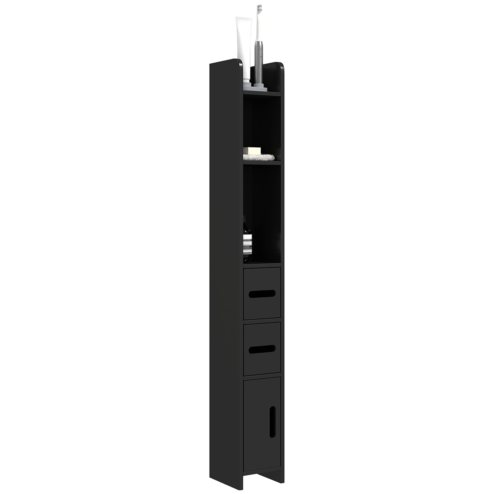 Meuble colonne de salle de bain armoire toilette haute avec étagères et ...