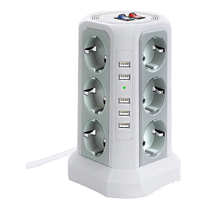 Tour multiprise parafoudre et surtension, Multiprise Electrique avec 5 ...
