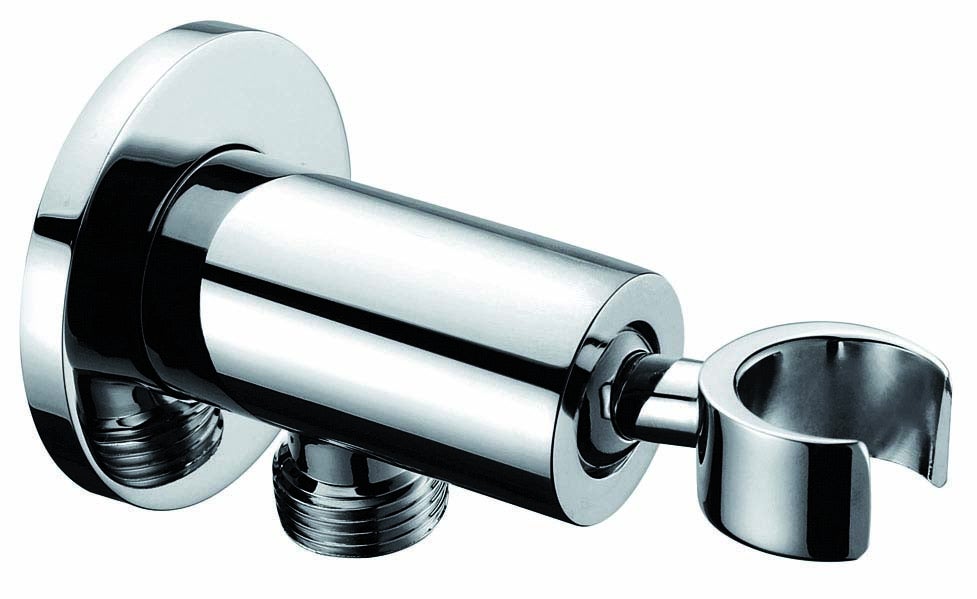 Support douchette prise d'eau mural orientable Rond | Leroy Merlin