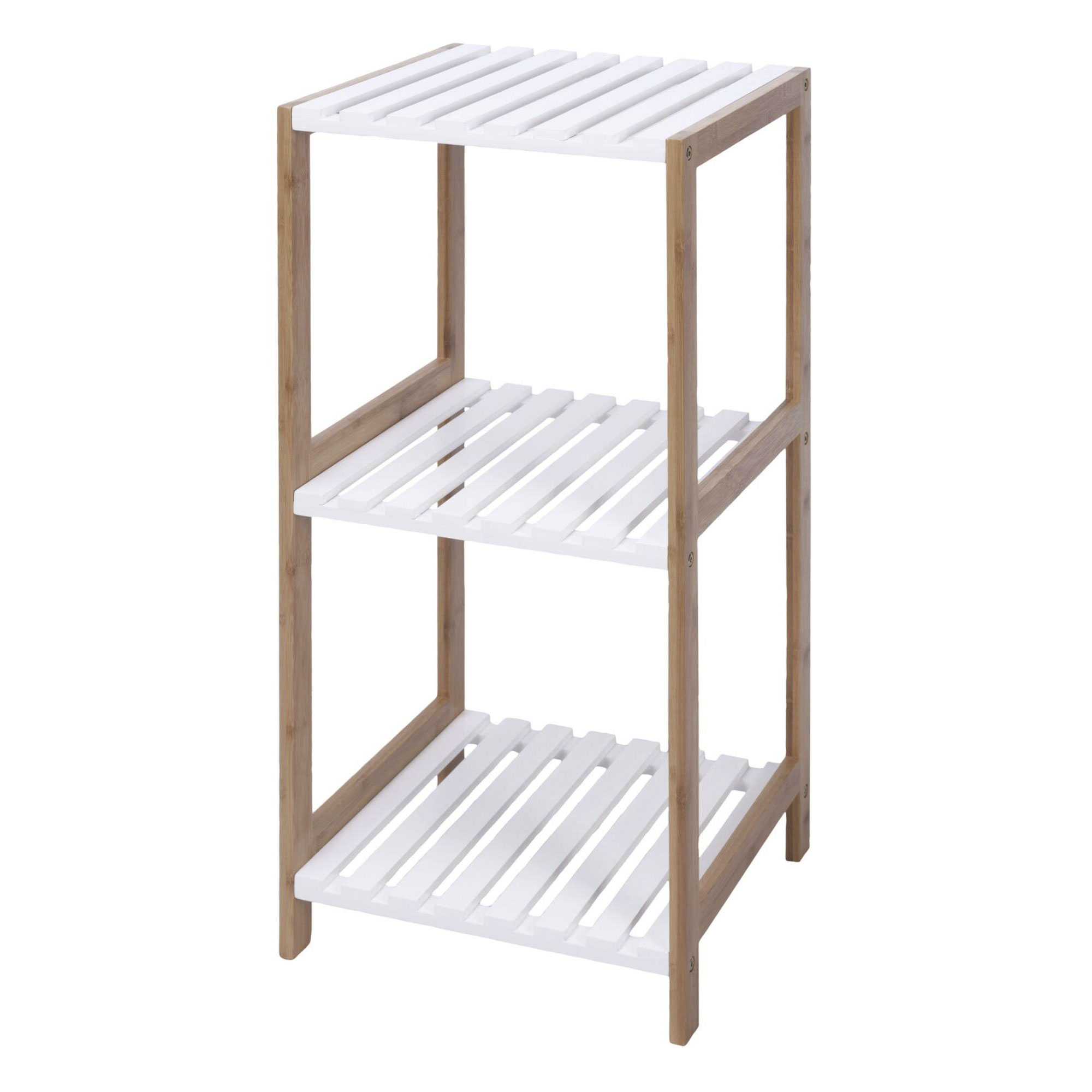 Mensola da bagno con 3 ripiani in MDF e gambe in bambù H.79cm | Leroy Merlin