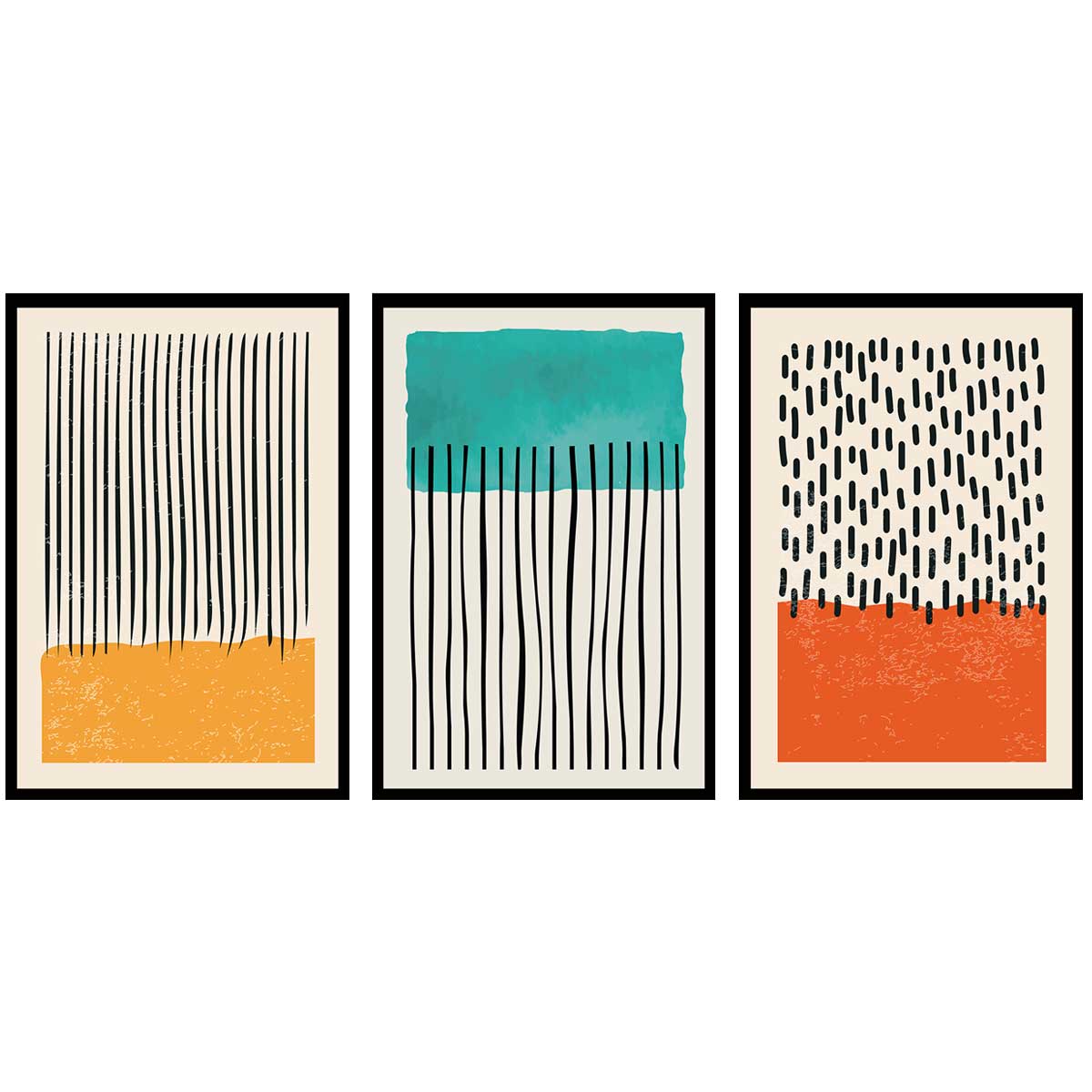 Reverse Block Trio, Set de 3 affiches murales - 90x45cm | Leroy Merlin