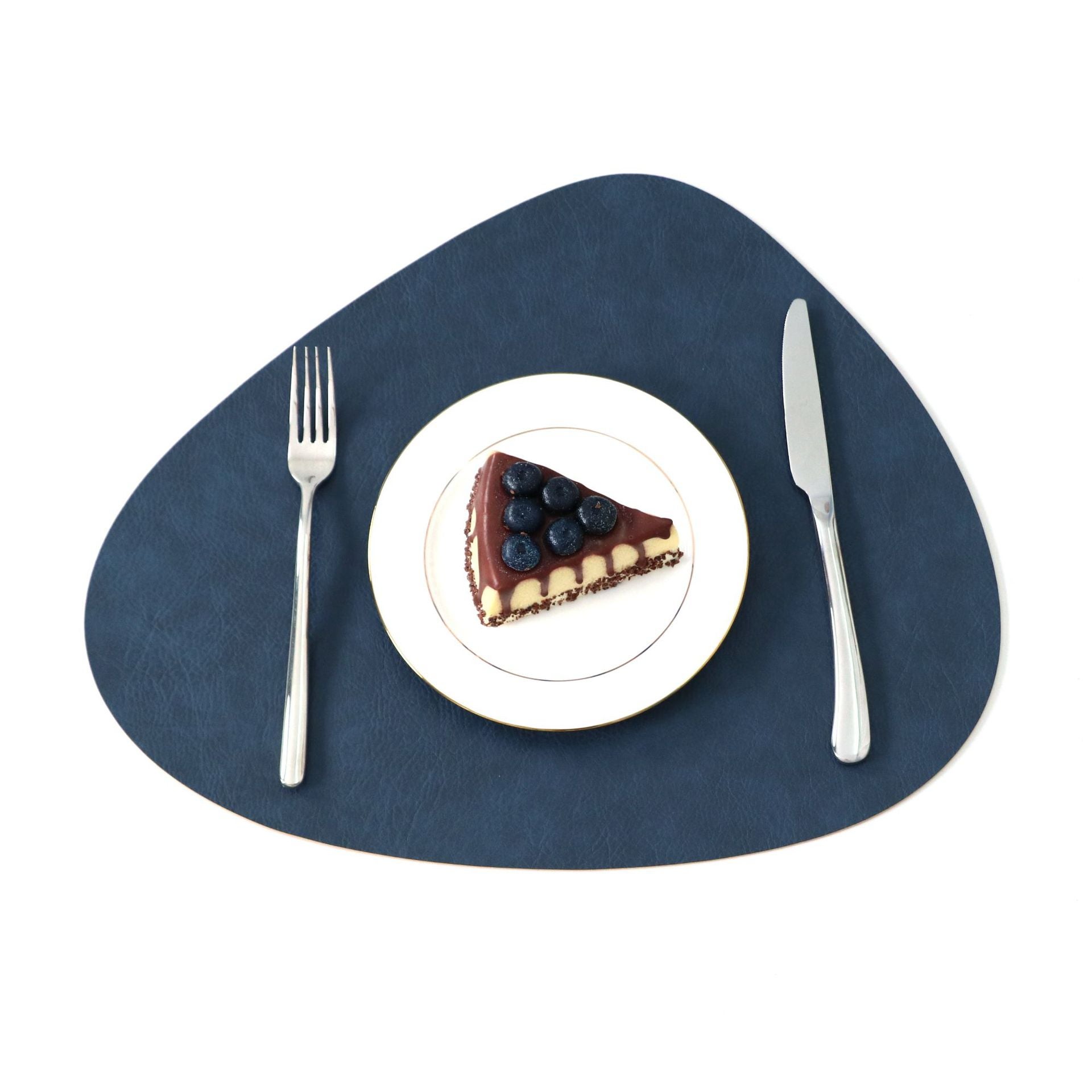 Sets de table et dessous de verre en simili cuir, lavables, double face ...