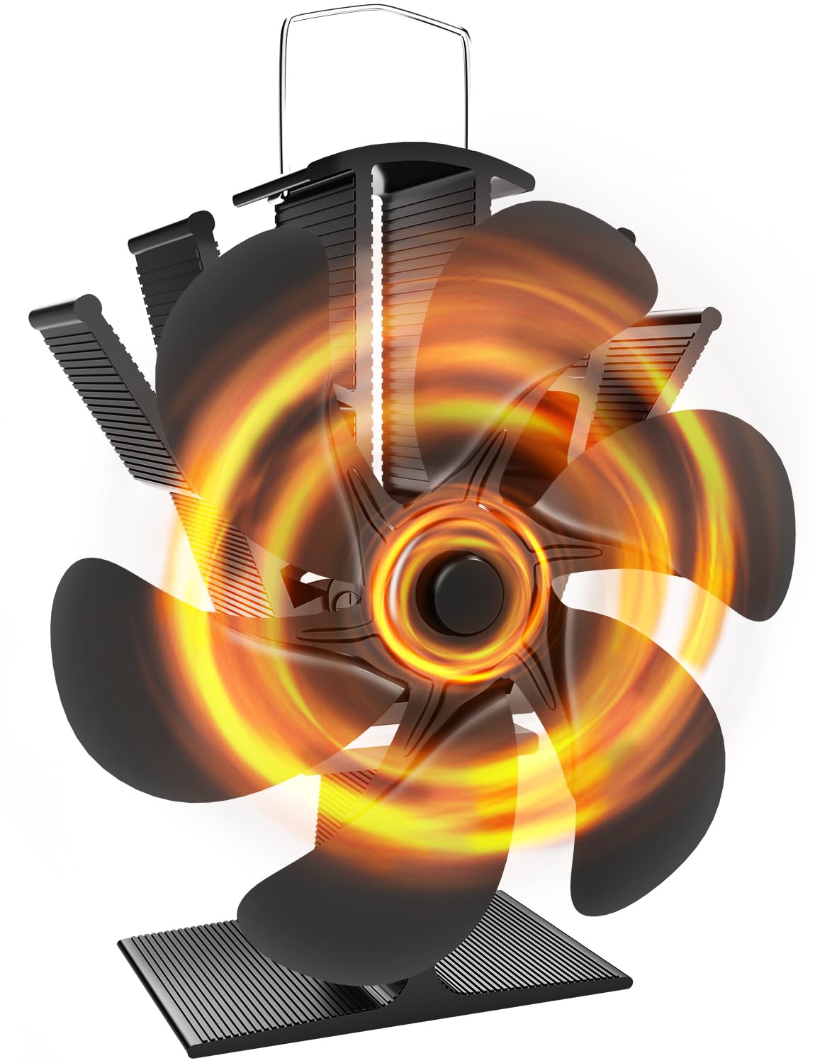 Ventilador para Estufa de Leña Palas Ventilador Chimenea Alimentado por ...