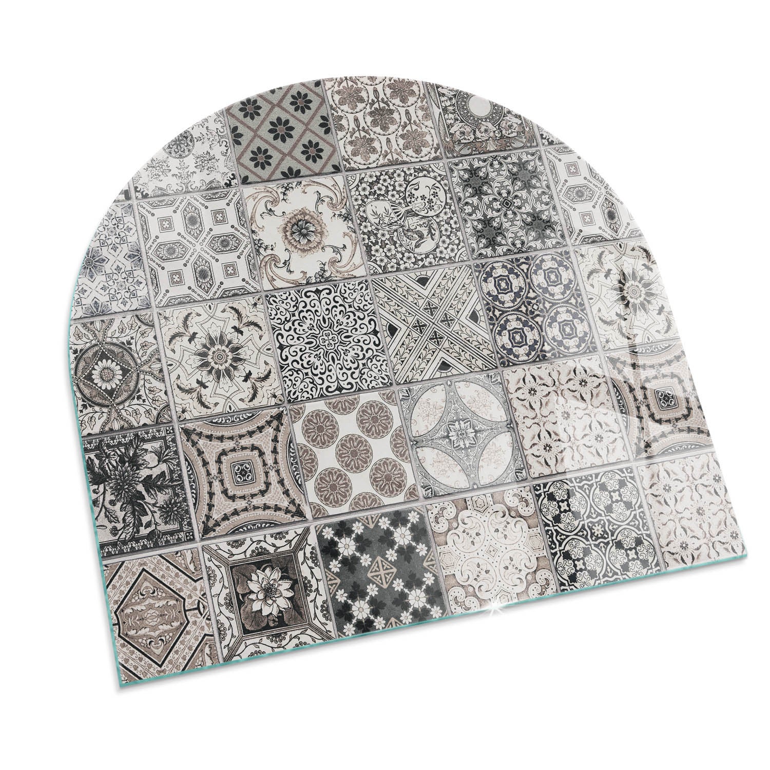 Placa de cristal para chimenea, zócalo protector de chimenea, diseño ...