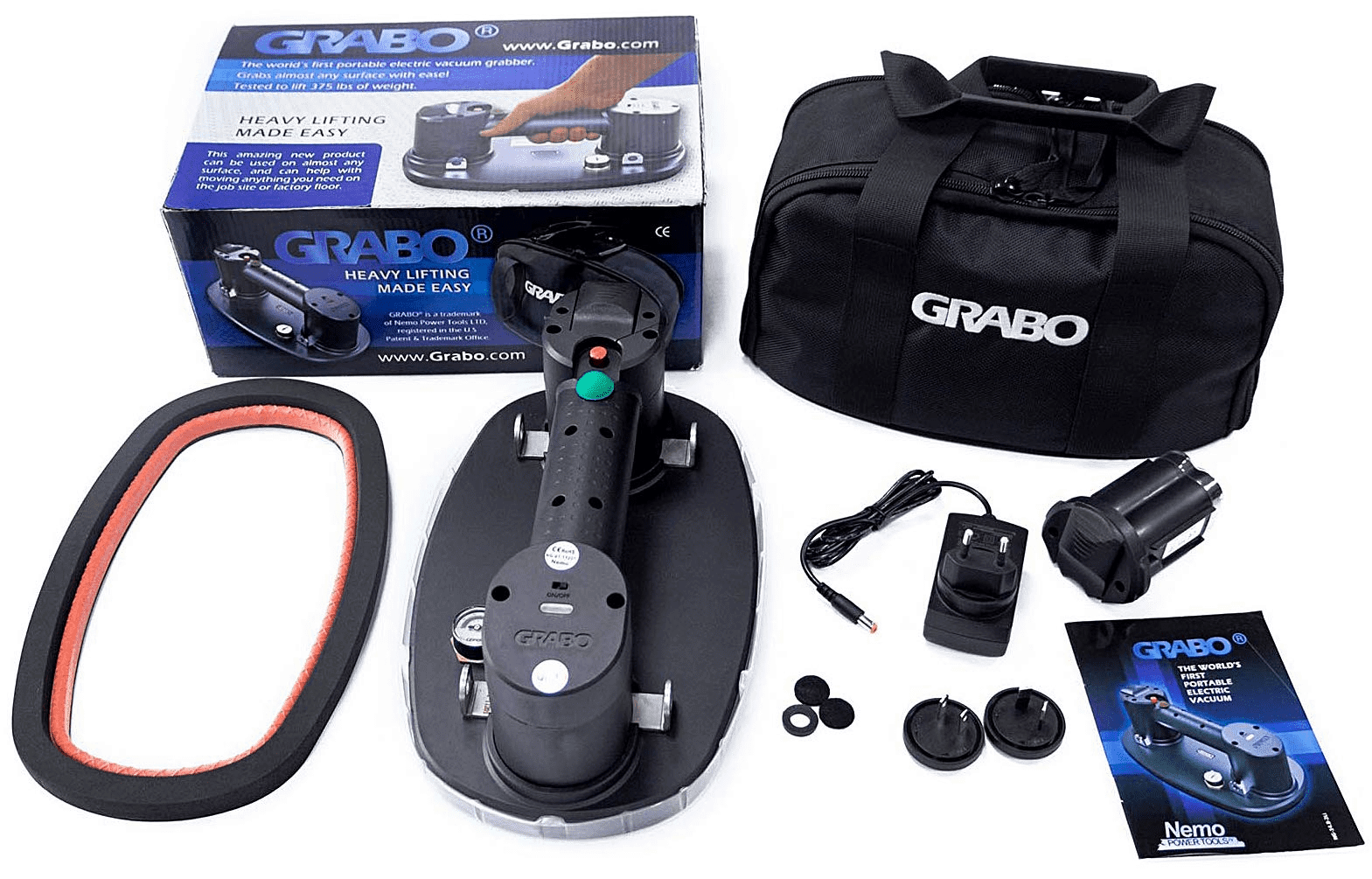 Ventouse électrique NEMO GRABO PLUS avec sac de transport | Leroy Merlin