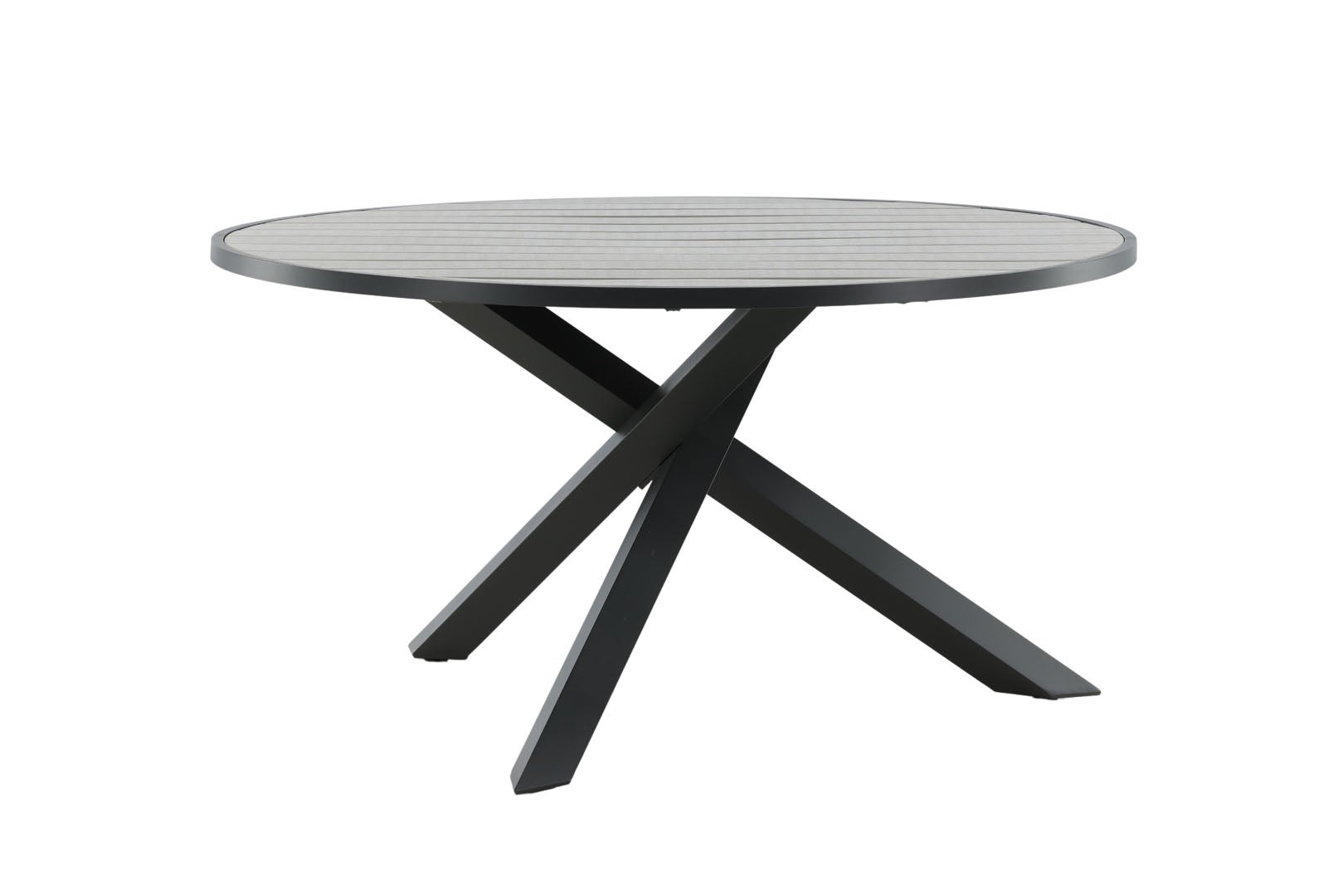 Parma Table de salle à manger Ø140cm, noir, gris. | Leroy Merlin