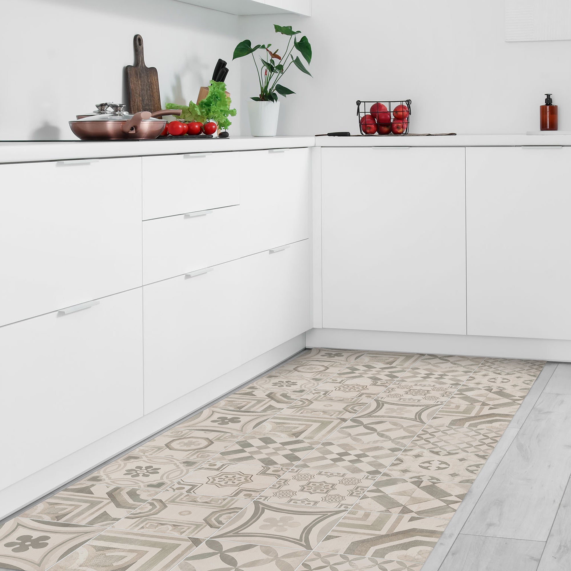 Tapis de Cuisine antidérapant en Vinyle Plancher de Toscane 120x60 cm ...