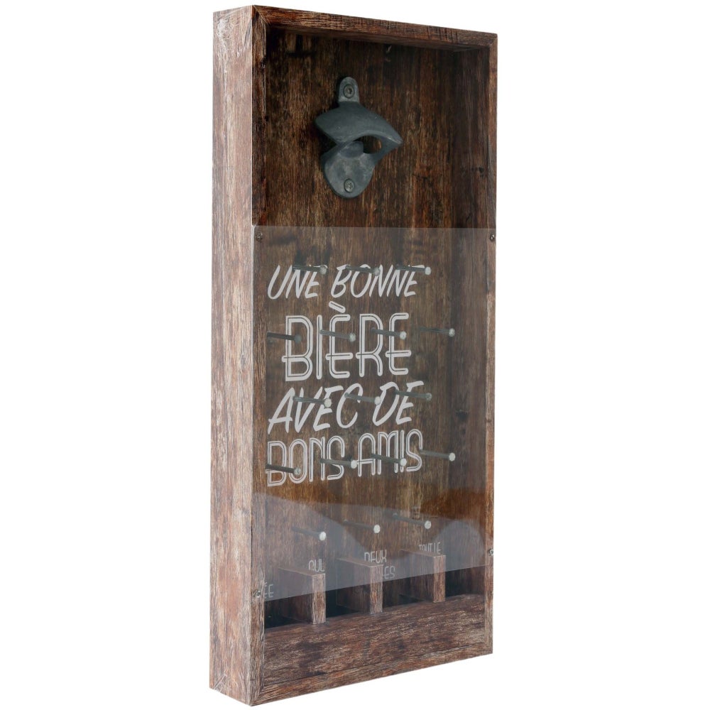 Décapsuleur en MDF et fer 19 x 40 cm Sil | Leroy Merlin