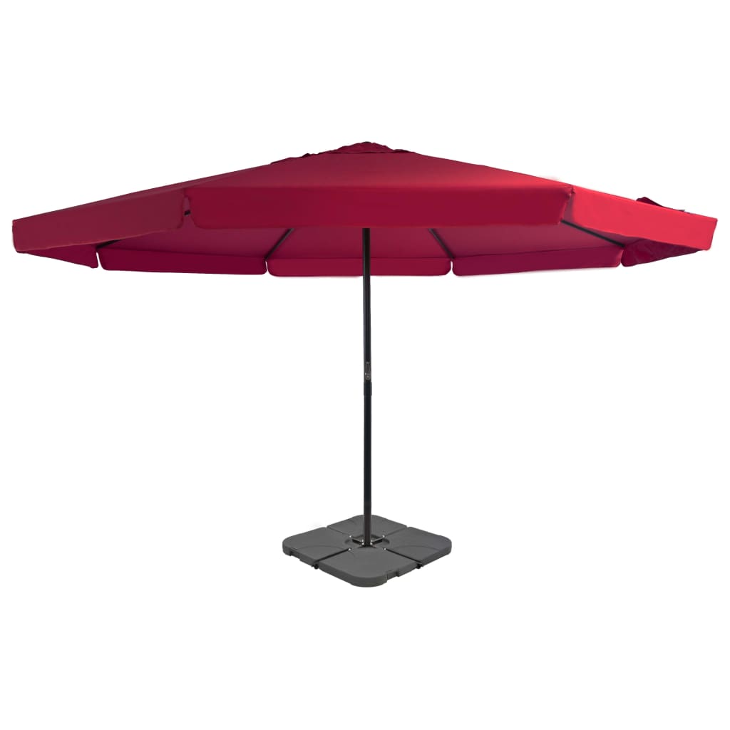 Parasol avec base portable | Parasol de jardin Rouge CFW51735 | Leroy ...
