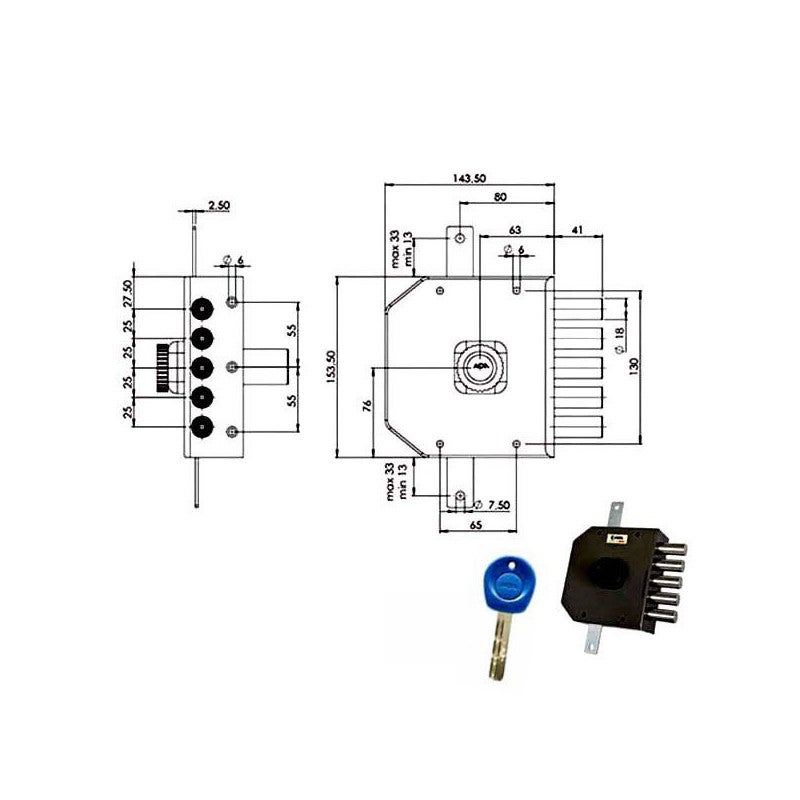 Sic.Triplice Lock Bomba Derecha Jm423 Moia | Leroy Merlin