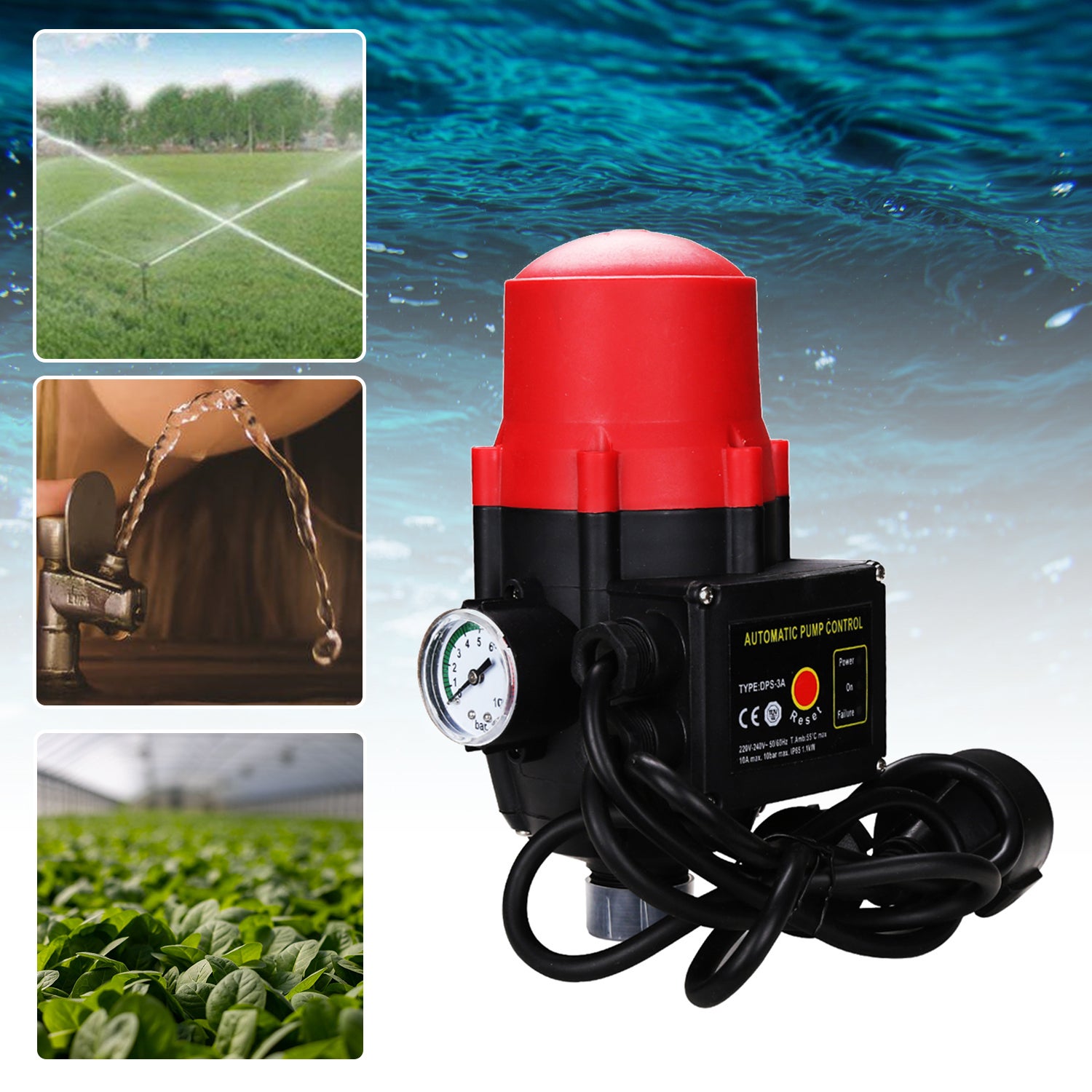 Control electrónico de la bomba, interruptor de presión de 10 bar para ...