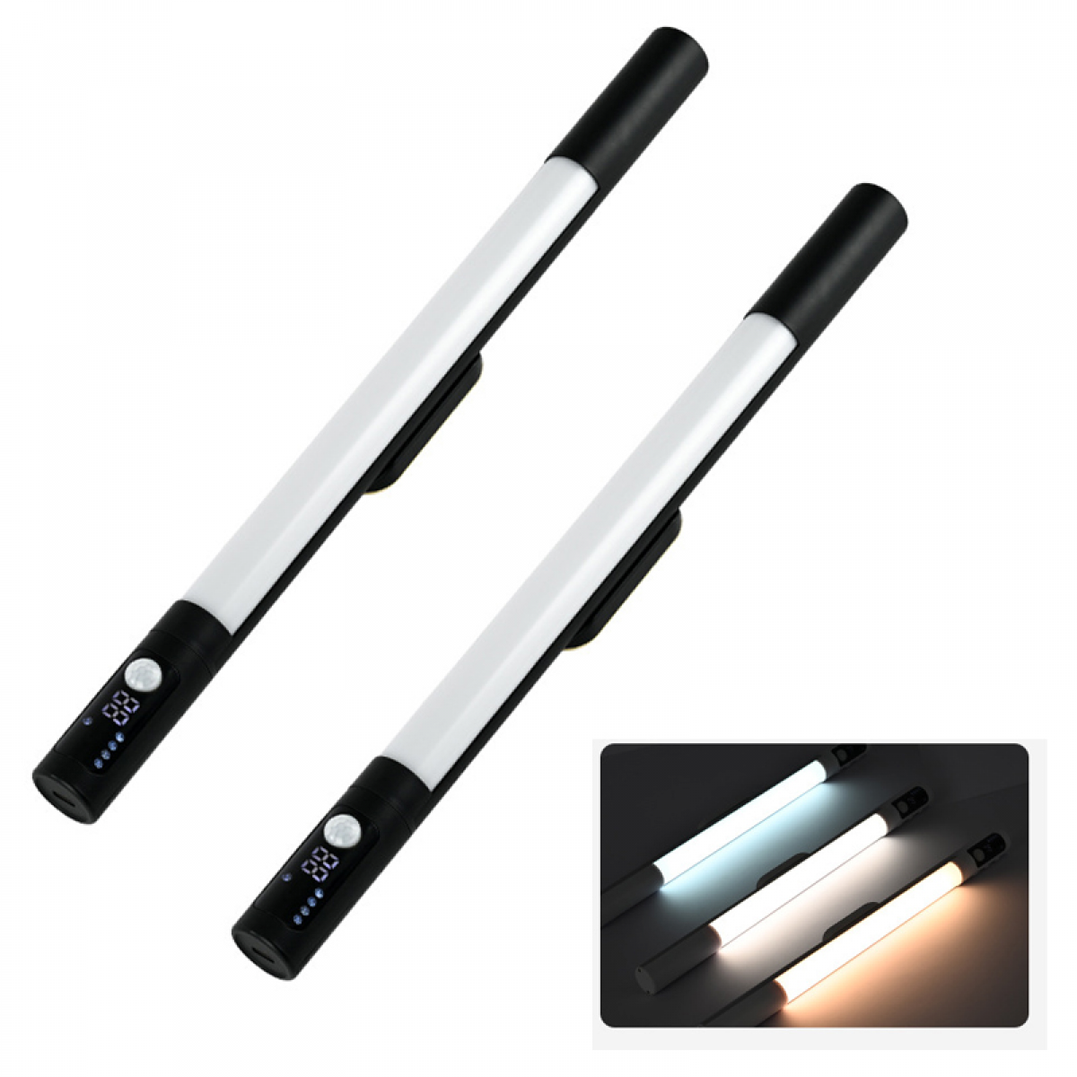 Luz LED para Debajo del Gabinete, 2 LED, Iluminación de 3 Tonos, Luz ...