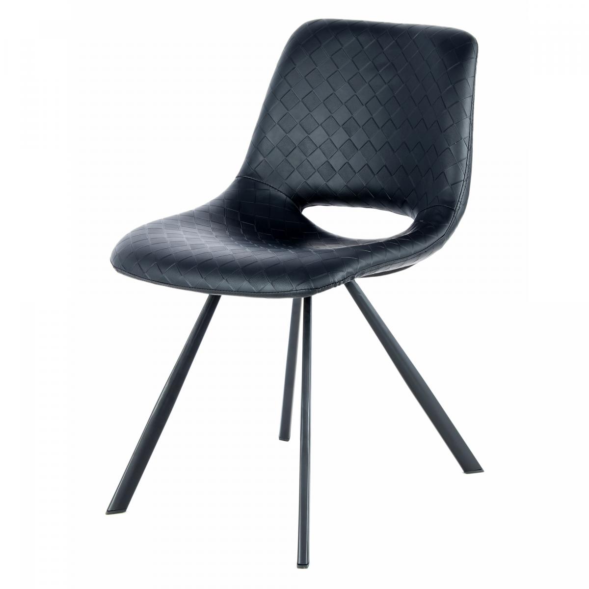 Silla semiartesanal LOTE DE 2 SON 57x47,5x77 negro | Leroy Merlin